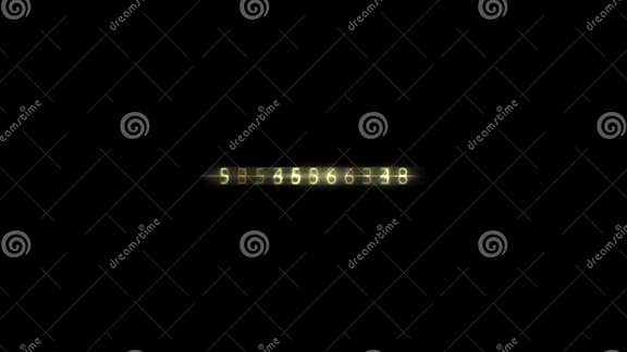 Countdown UI HUD Information Blocks, Construction of Letters and ...