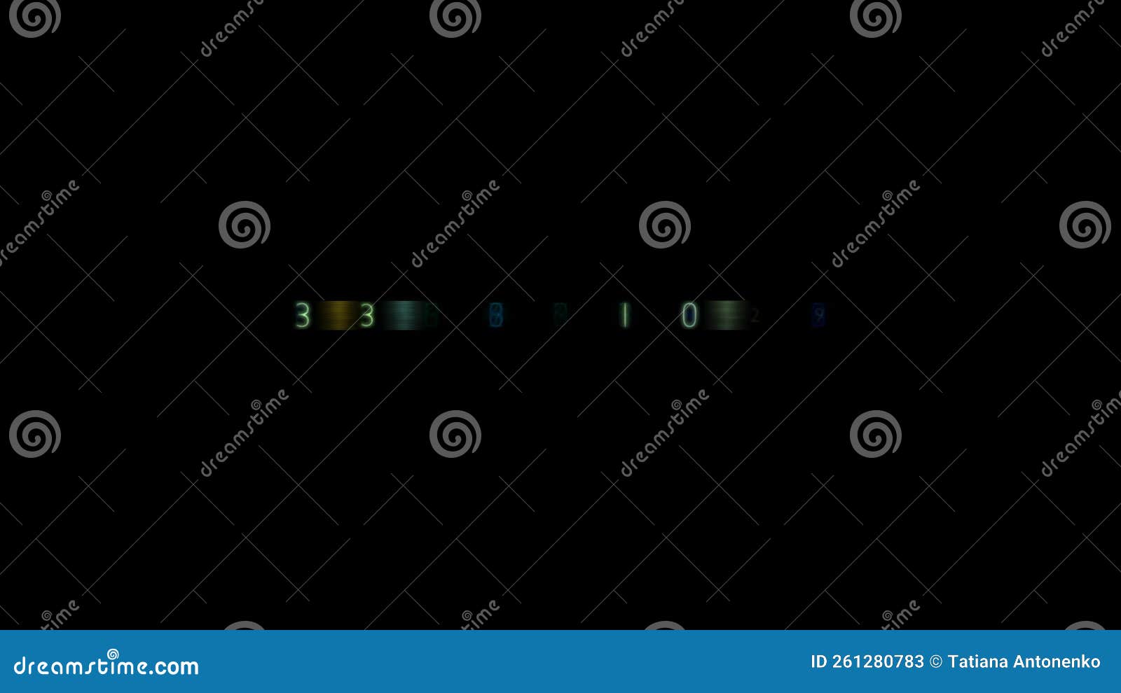 Countdown UI HUD Information Blocks, Construction of Letters and ...