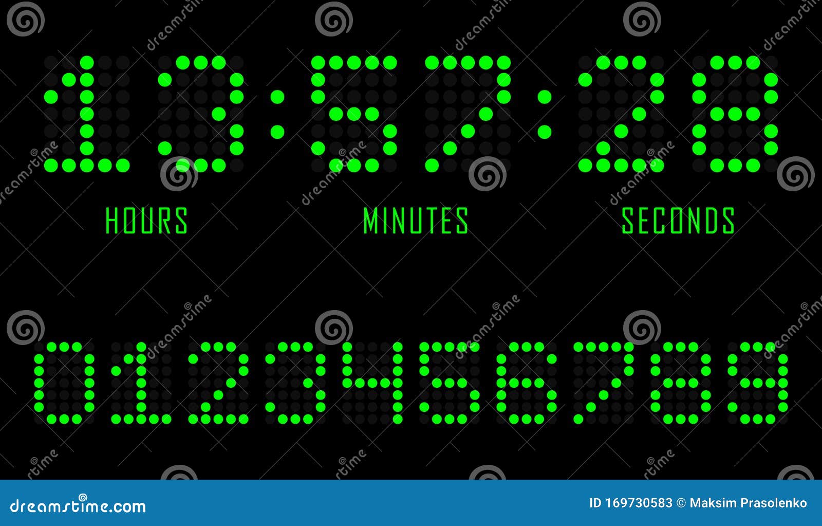 Countdown Website Vector Flat Template Digital Clock Timer Background ... Countdown Website Vector Flat Template Digital Clock Timer Background ...