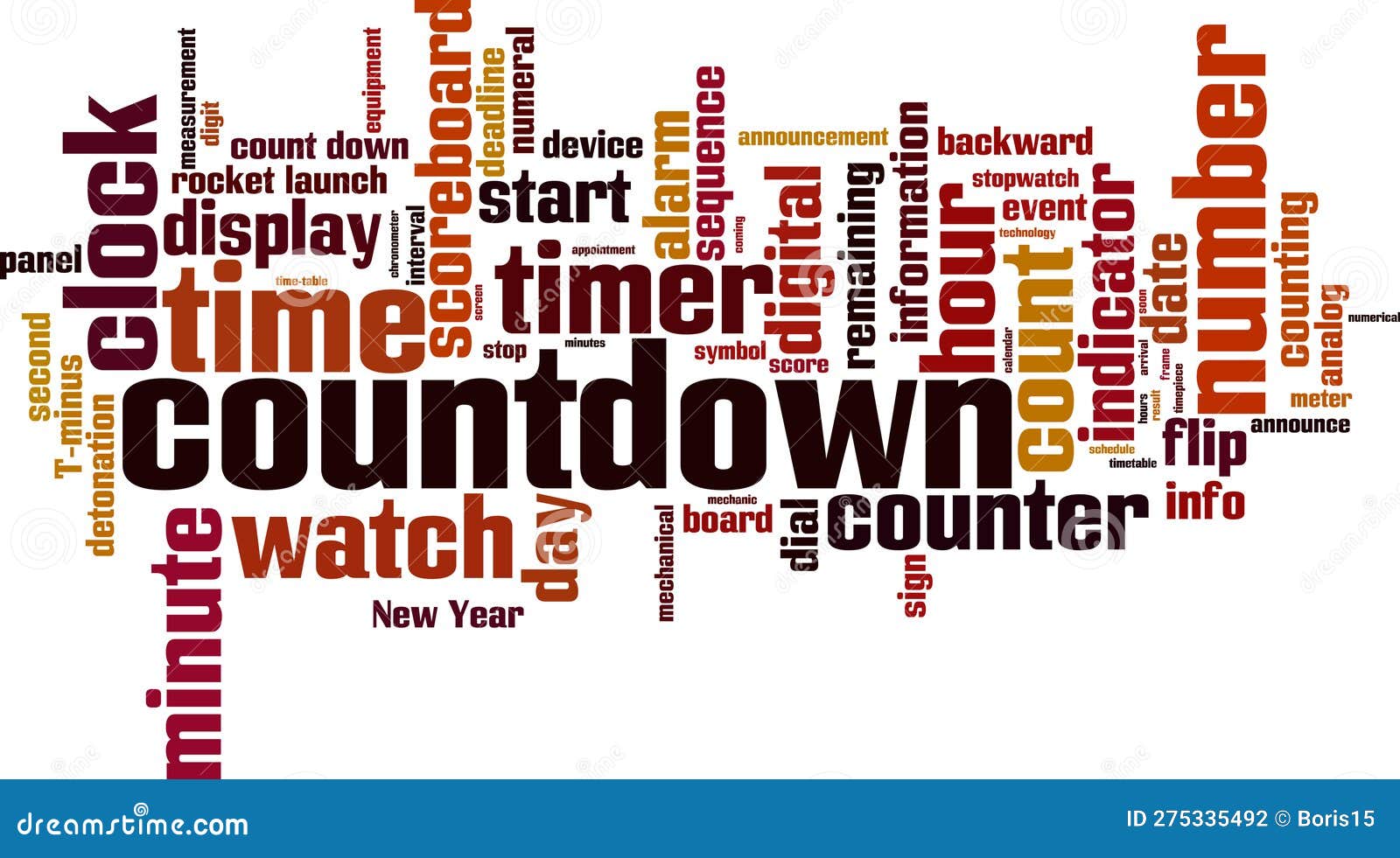 Countdown Word Calendar Time Counting Anticipation Waiting Royalty-Free ...