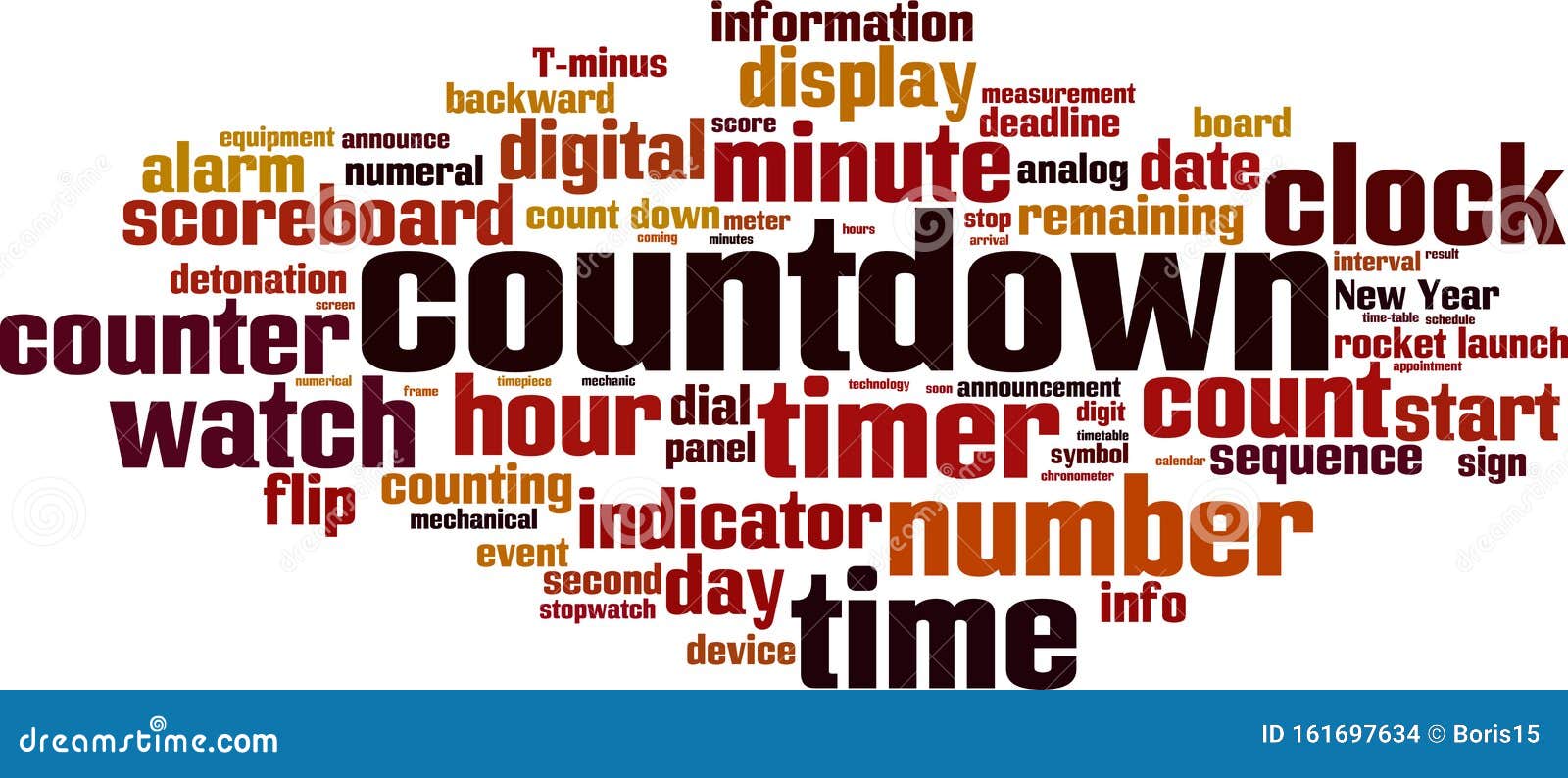 Countdown Word Calendar Time Counting Anticipation Waiting Royalty-Free ...