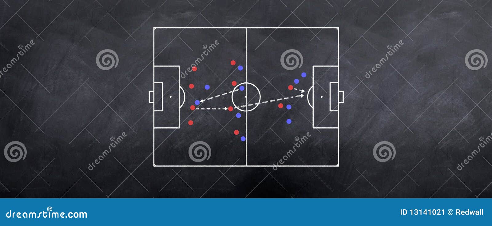 Counter Attacking Soccer Strategy Stock Illustration - Illustration of ...