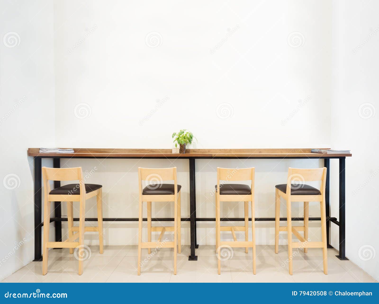 Counter in cafe bar stock photo. Image of design, wood - 79420508