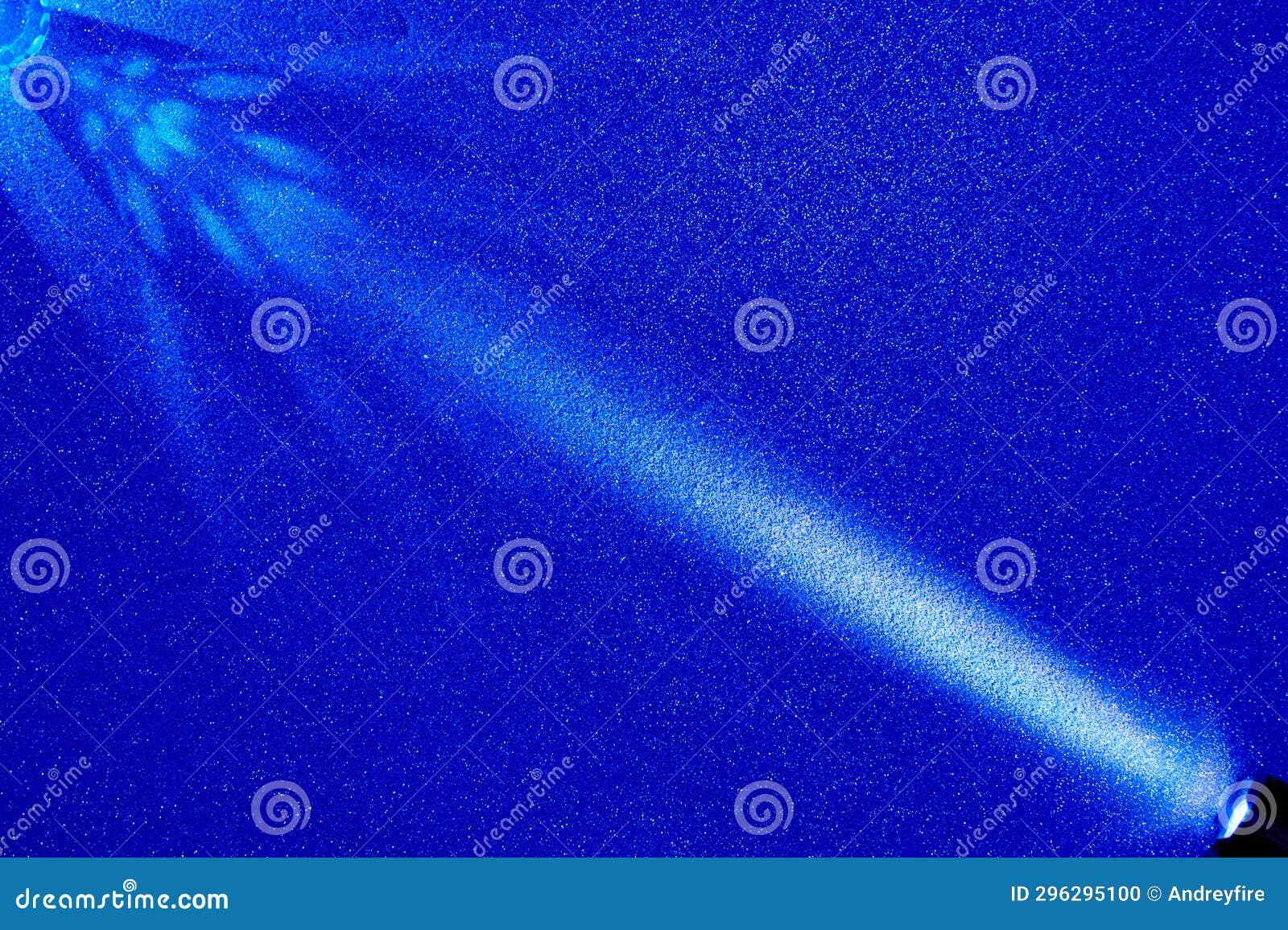 Counter Diagonal Scattered Blue and Direct Light Blue Rays of Light on ...