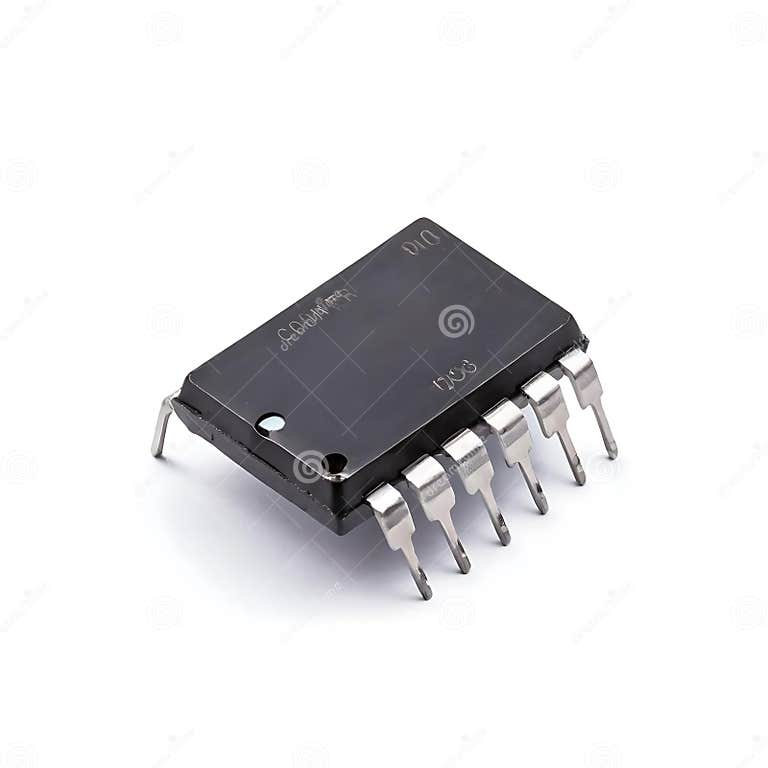 Counter IC on a White Background Stock Illustration - Illustration of ...