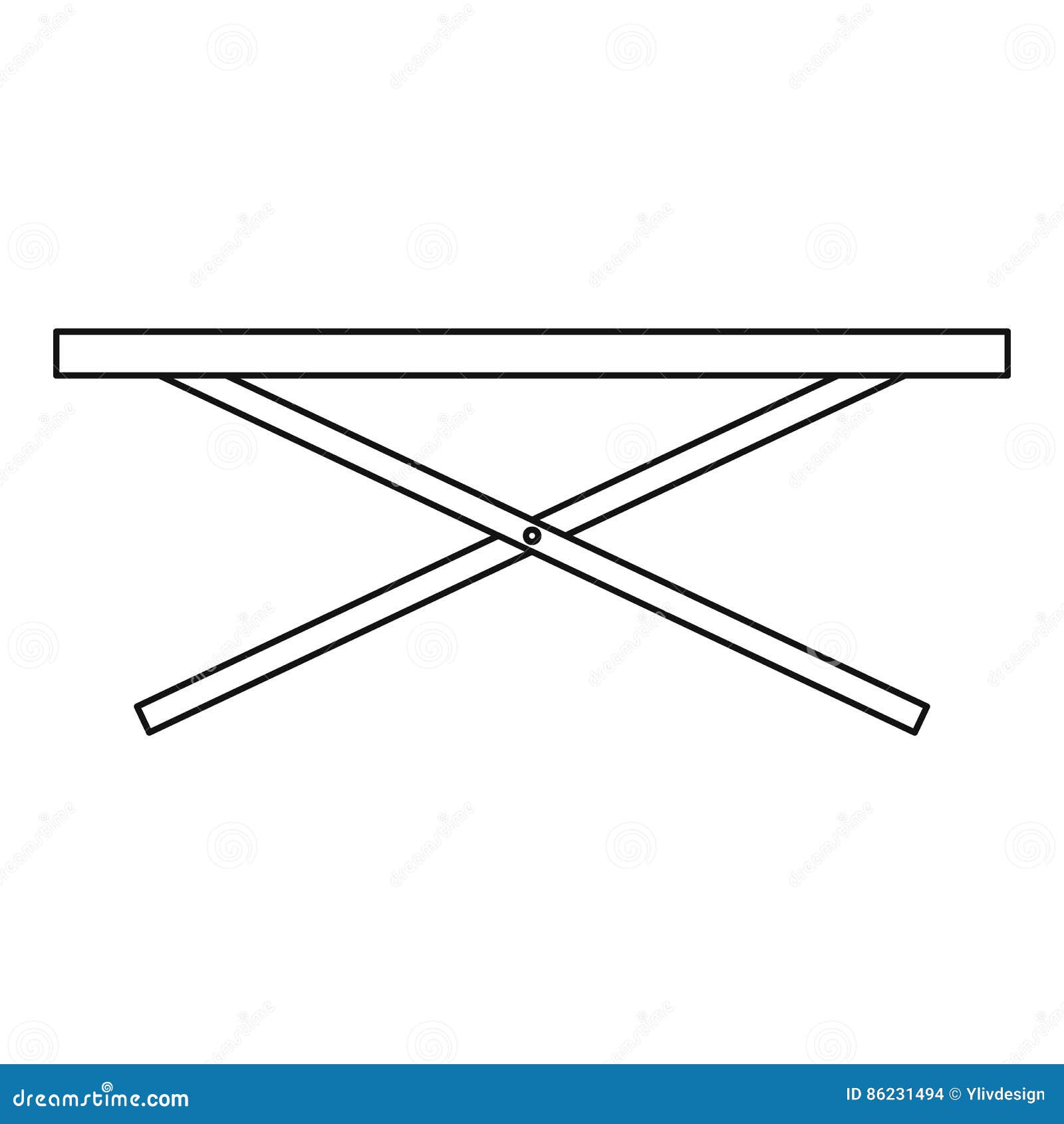 Counter Icon, Outline Style Stock Vector - Illustration of furniture ...