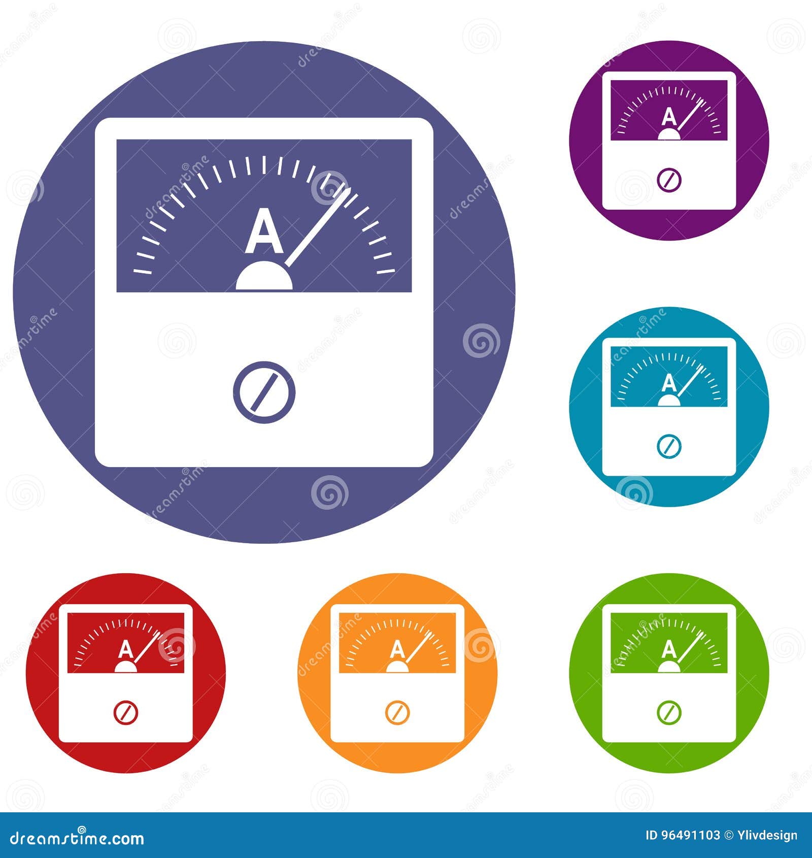 Counter icons set stock vector. Illustration of industry - 96491103