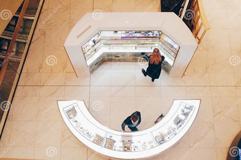 The Counter in a Mall, a Top View Editorial Photography - Image of view ...