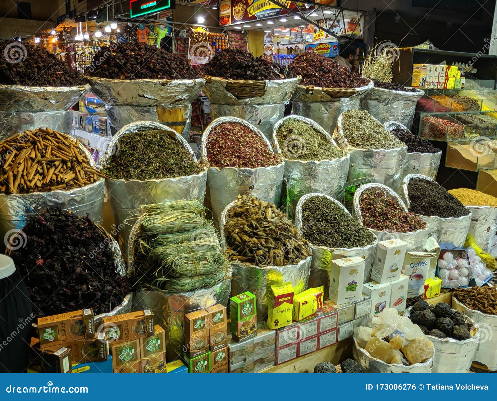 Counter of the Night Eastern Bazaar Editorial Photo - Image of market ...