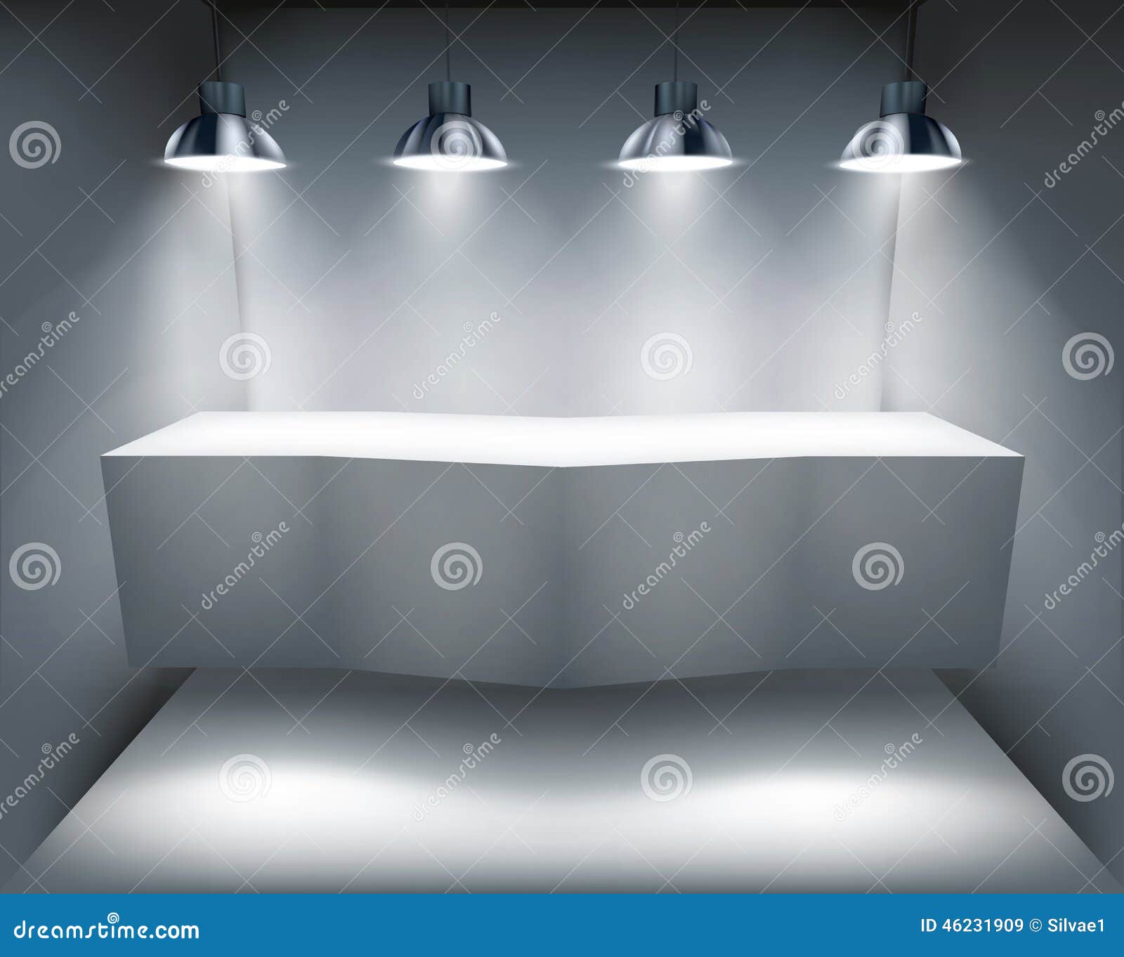 Counter in Shop. Vector Illustration Stock Vector - Illustration of ...