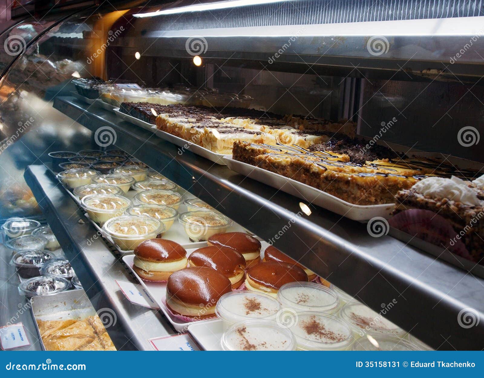 The counter with sweets. stock image. Image of holiday - 35158131