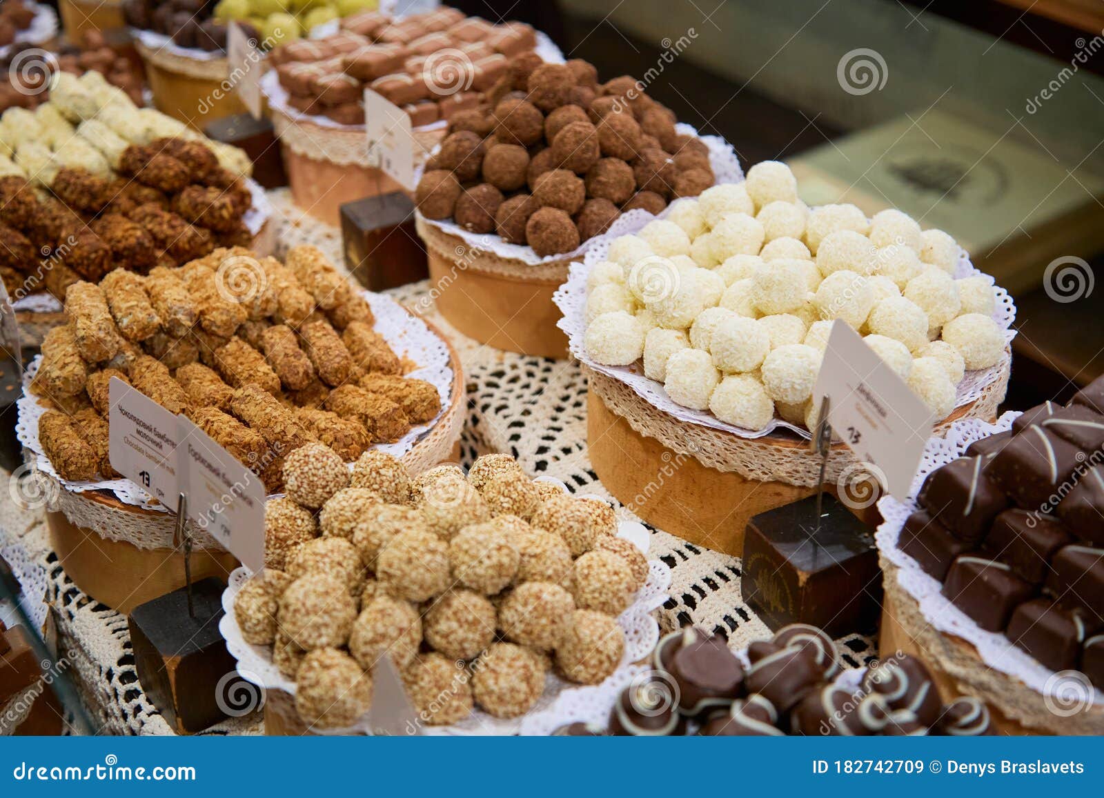 Counter with Sweets in the Store Editorial Stock Image - Image of ...