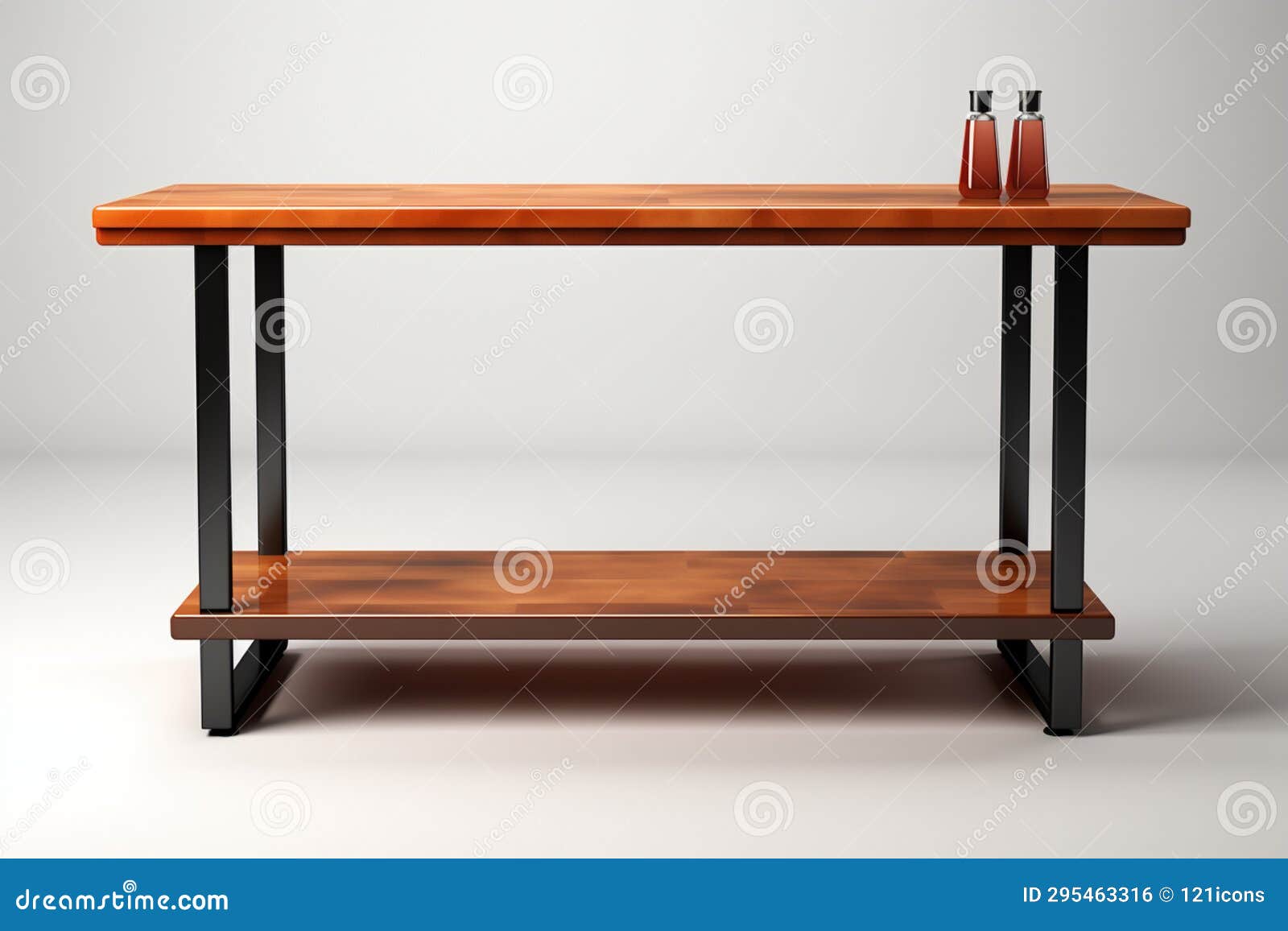 Counter Table on White Background Stock Illustration - Illustration of ...