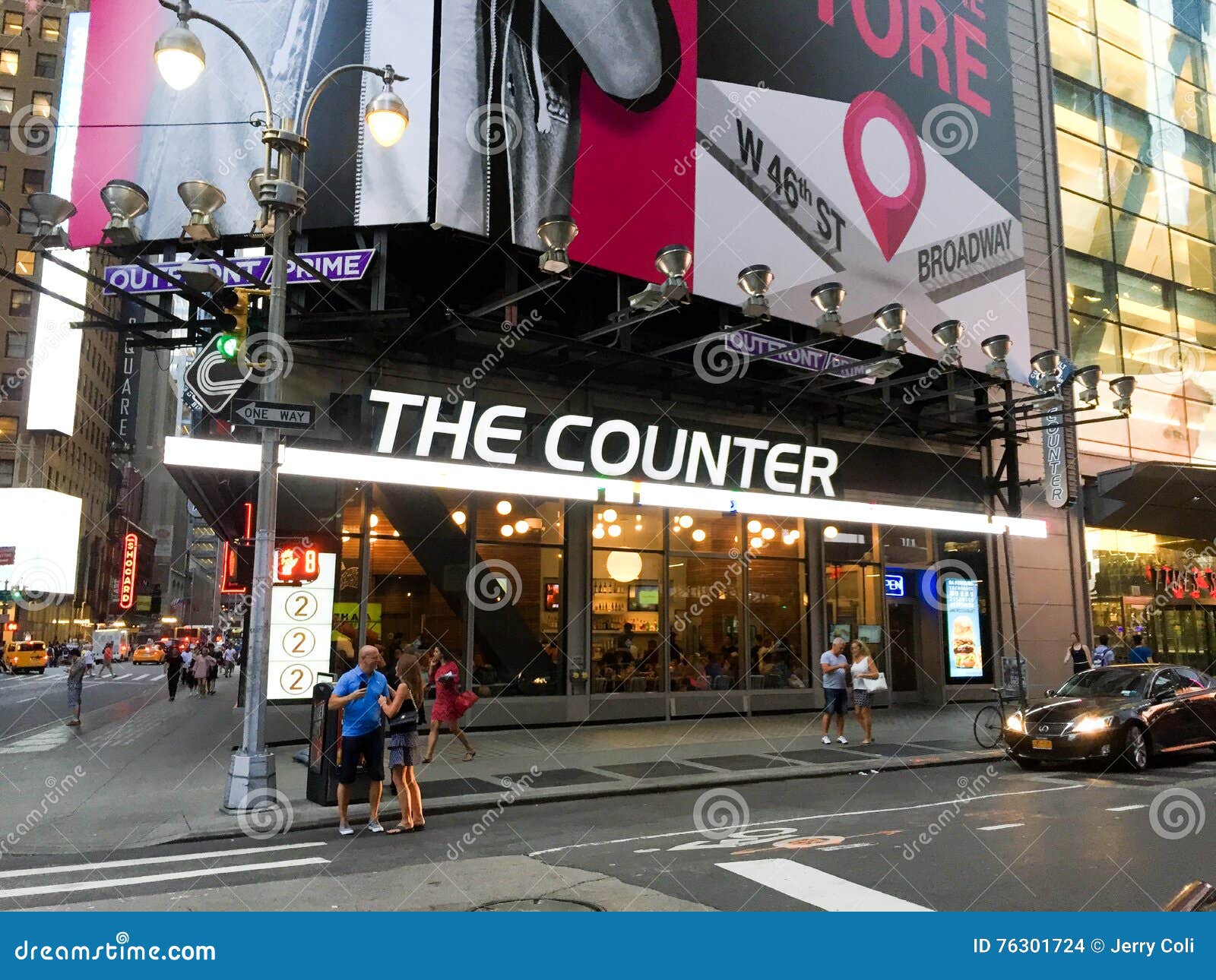The Counter, Times Square, NYC. Editorial Stock Image - Image of ...