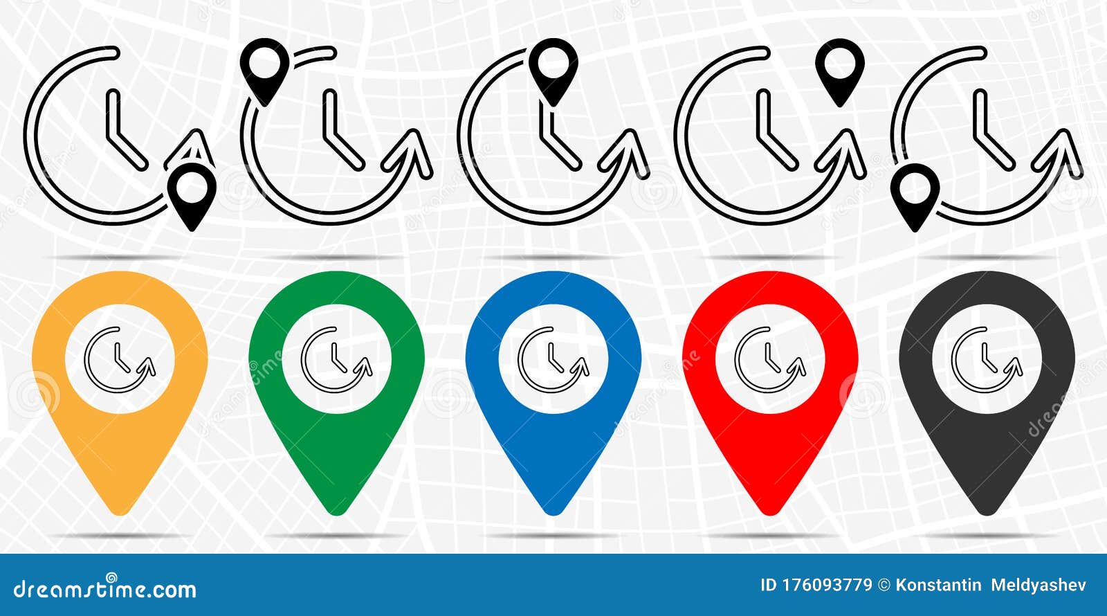 Counterclockwise Rotation Arrow Icon. Blue Mandatory Symbol. Vector ...