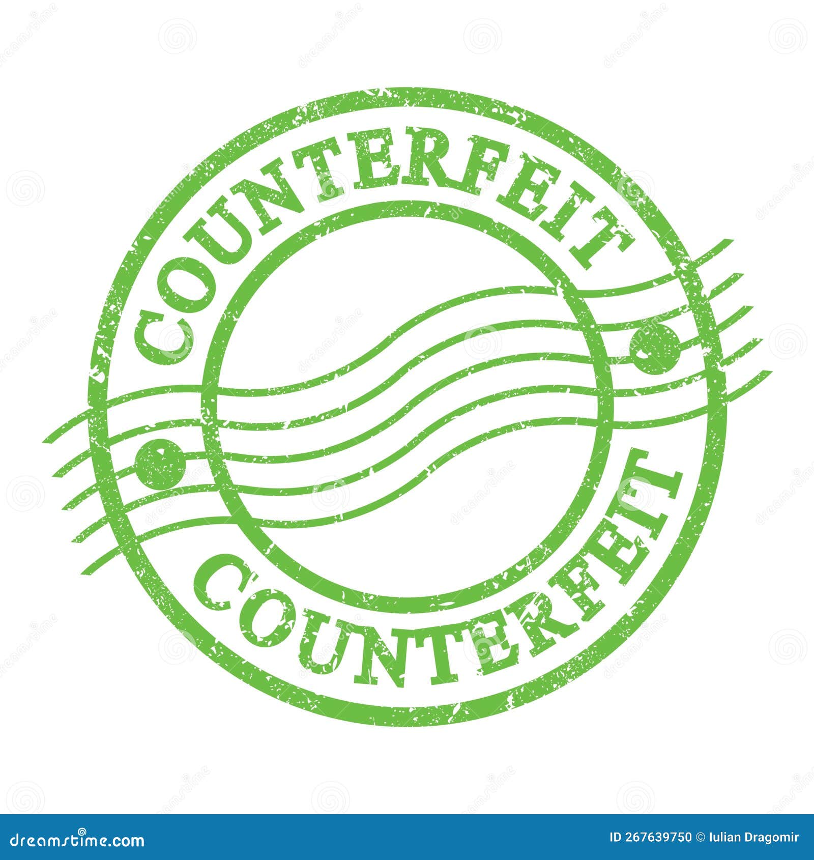 COUNTERFEIT, Text Written on Green Postal Stamp Stock Illustration ... COUNTERFEIT, Text Written on Green Postal Stamp Stock Illustration ...