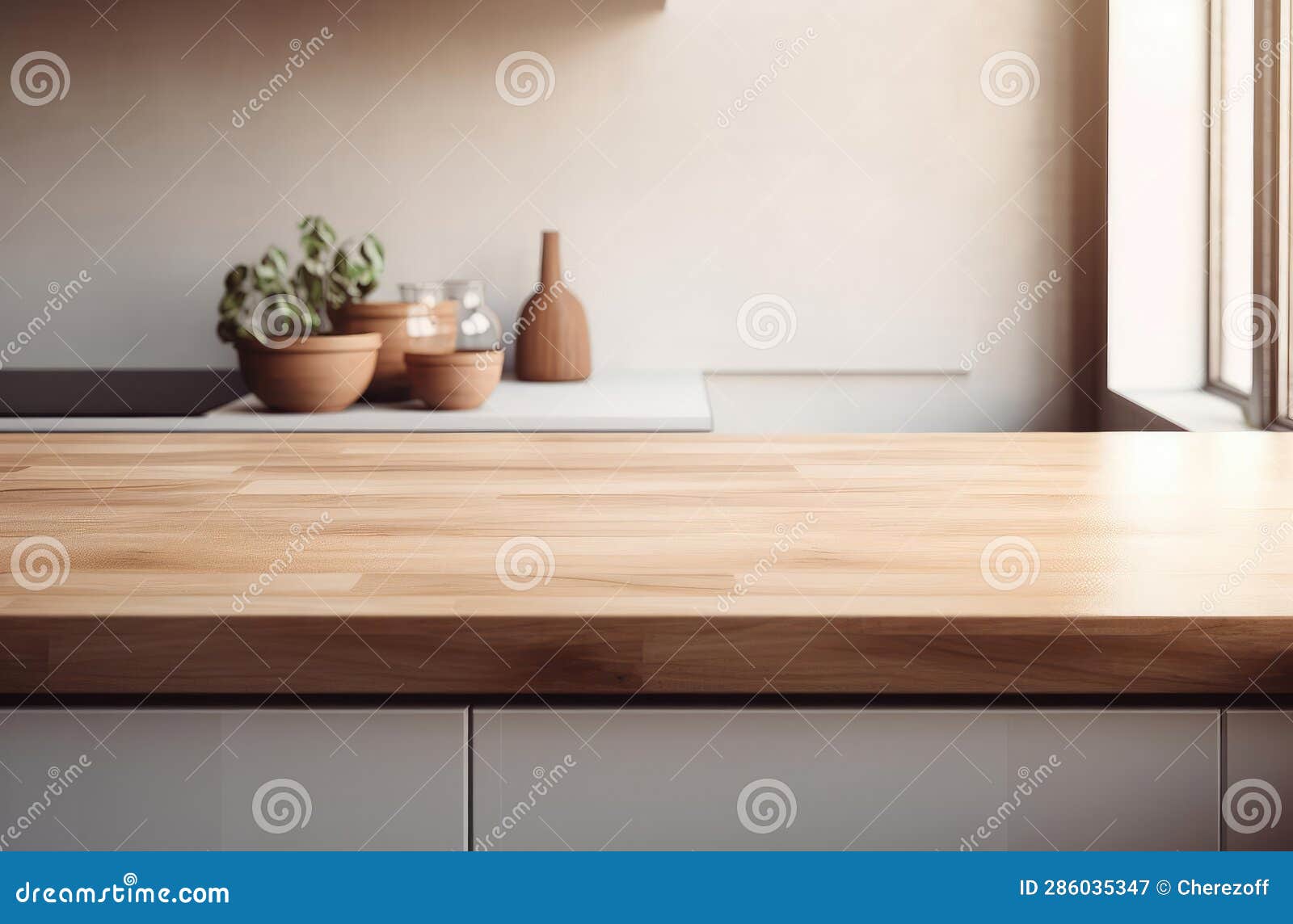 Countertop in the Kitchen. Empty Space Stock Image - Image of ...