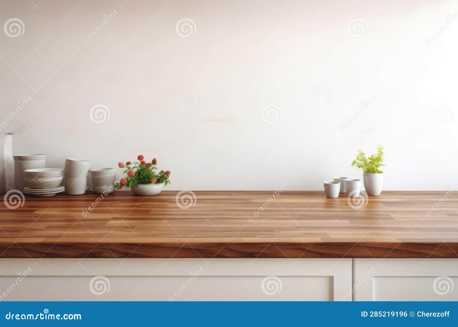 Countertop in the Kitchen. Empty Space Stock Photo - Image of minimal ...
