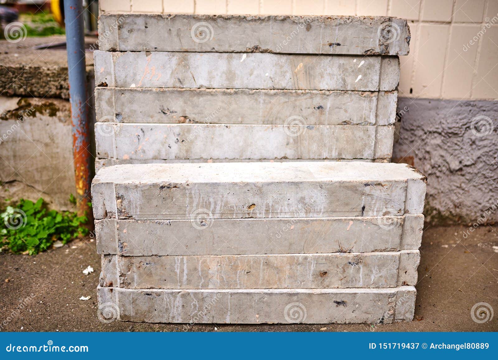 The Counterweight of the Elevator, Disassembled Stock Image - Image of ...