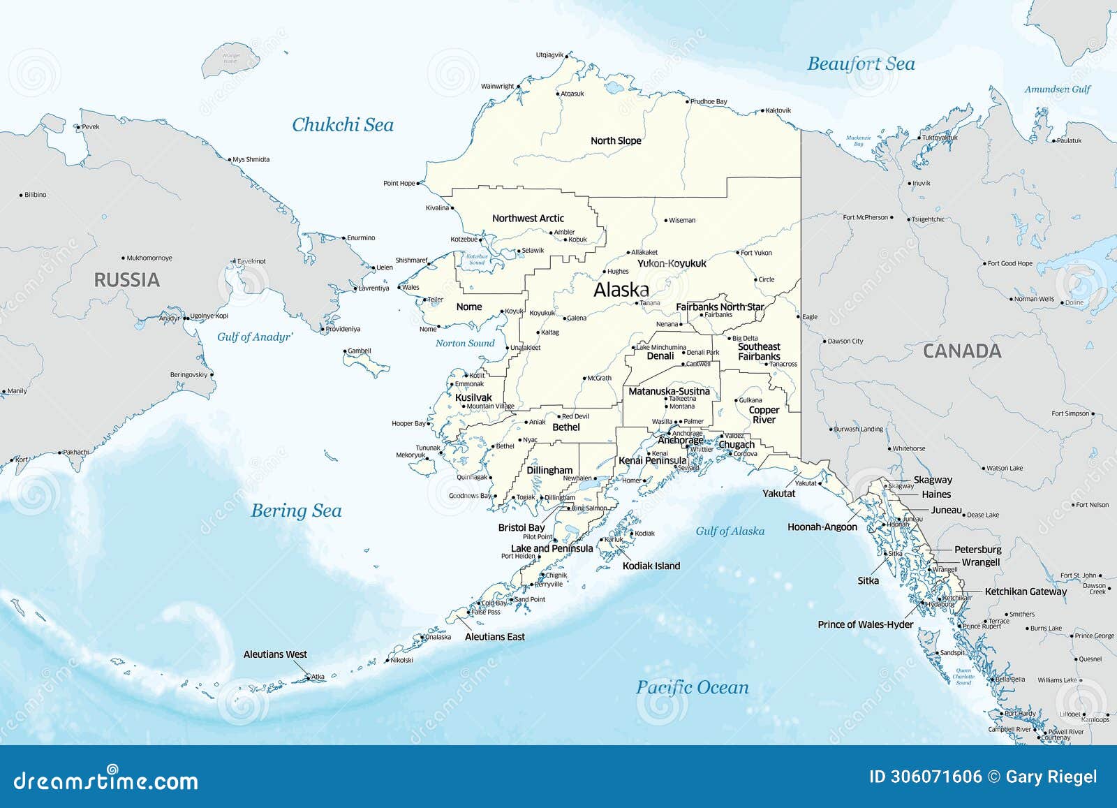 Counties of Alaska Political Map Stock Illustration - Illustration of ... Counties of Alaska Political Map Stock Illustration - Illustration of ...