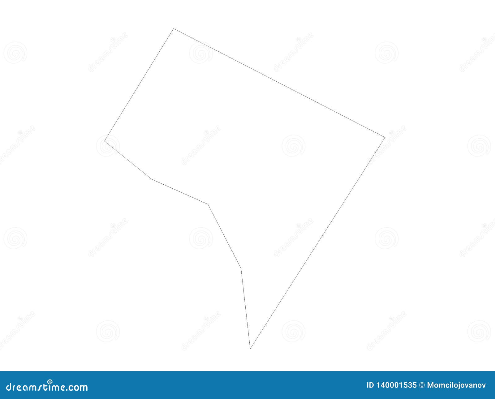 Counties Map of US State of Washington DC Stock Vector - Illustration ...