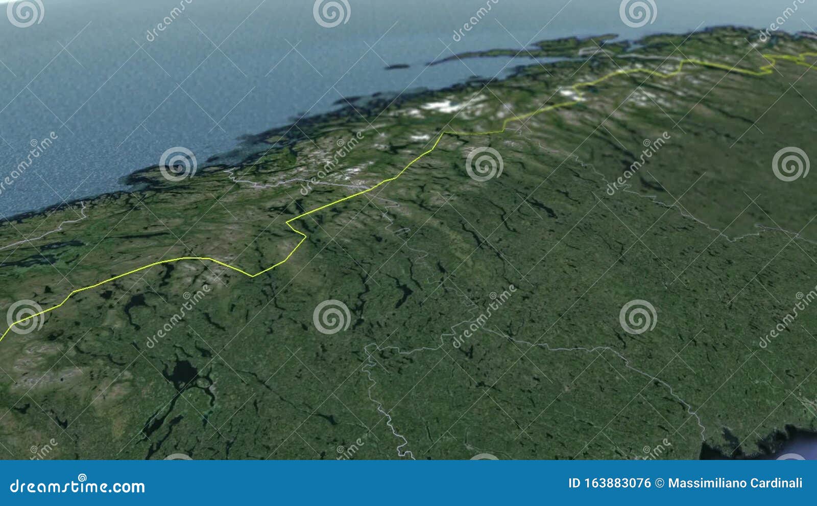 Vasterbotten - Physical Map of the Globe Animation Map Stock Footage ...