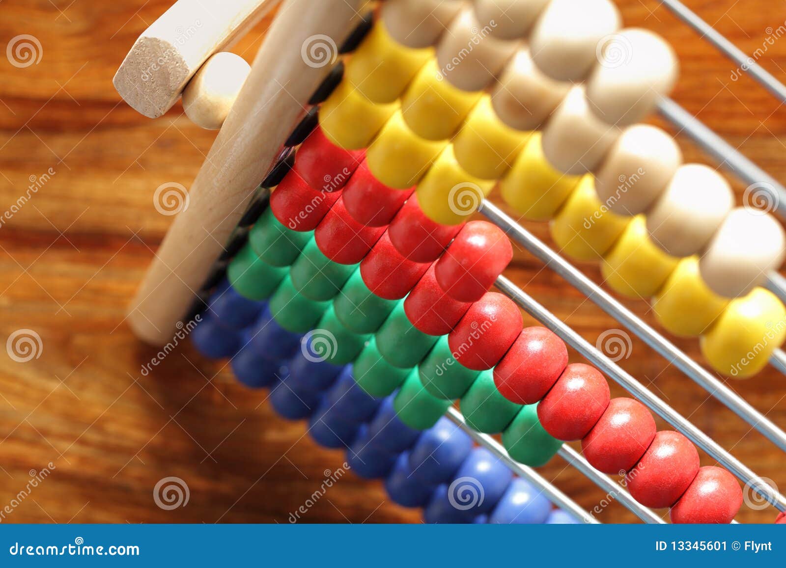 Counting on an abacus stock image. Image of wood, business - 13345601