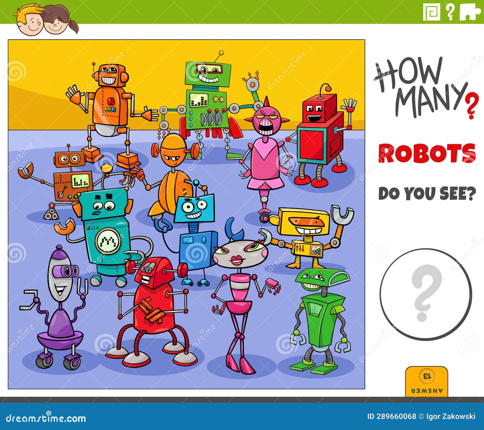 Cartoon Robots Alphabet. Funny Robot Characters, ABC Letters For Kids ...