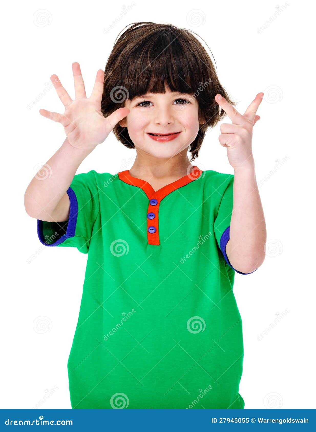Counting child stock image. Image of lovely, caucasian - 27945055