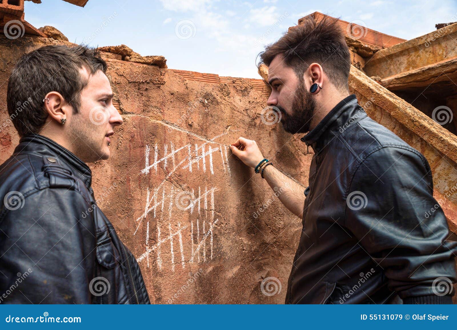 Counting days stock image. Image of derelict, worried - 55131079