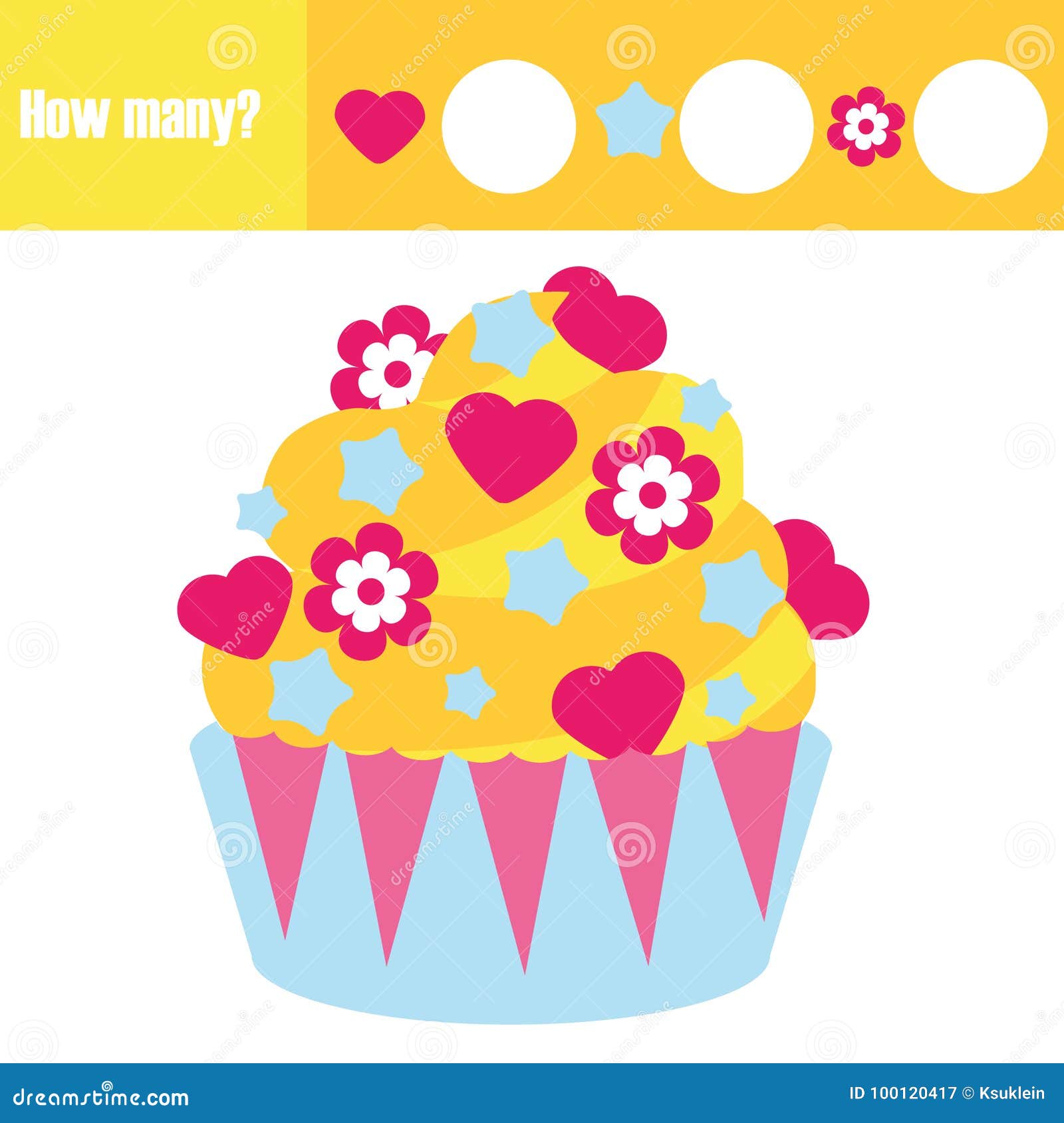 Counting Educational Children Game, Kids Activity Worksheet. How Many ...