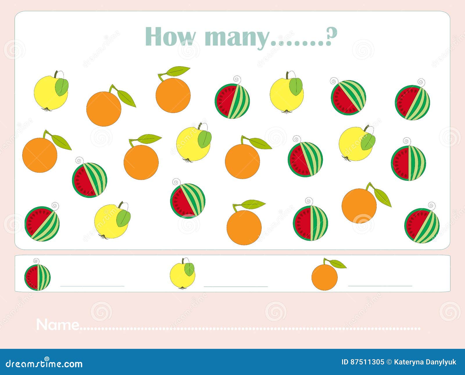 Counting Educational Games Kids, Kids Activity Sheet. How Many Task ...