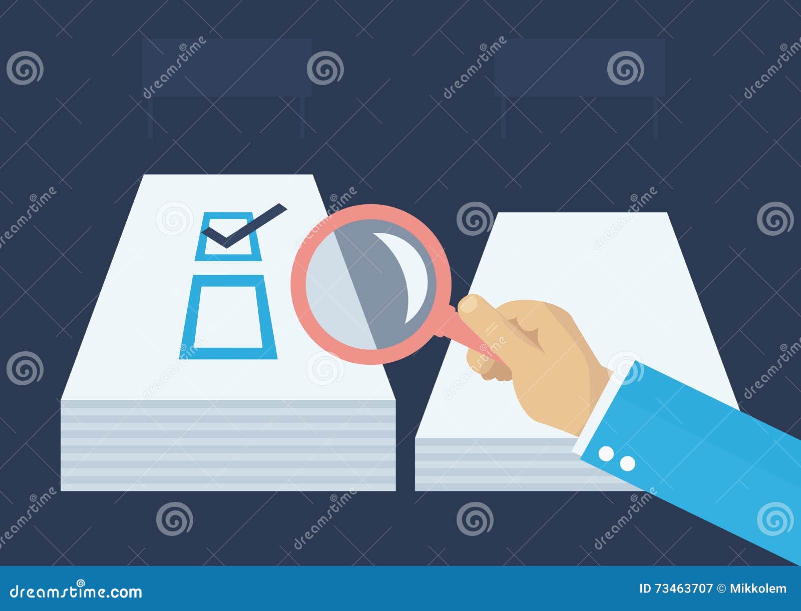 Counting of election votes stock vector. Illustration of congress ...