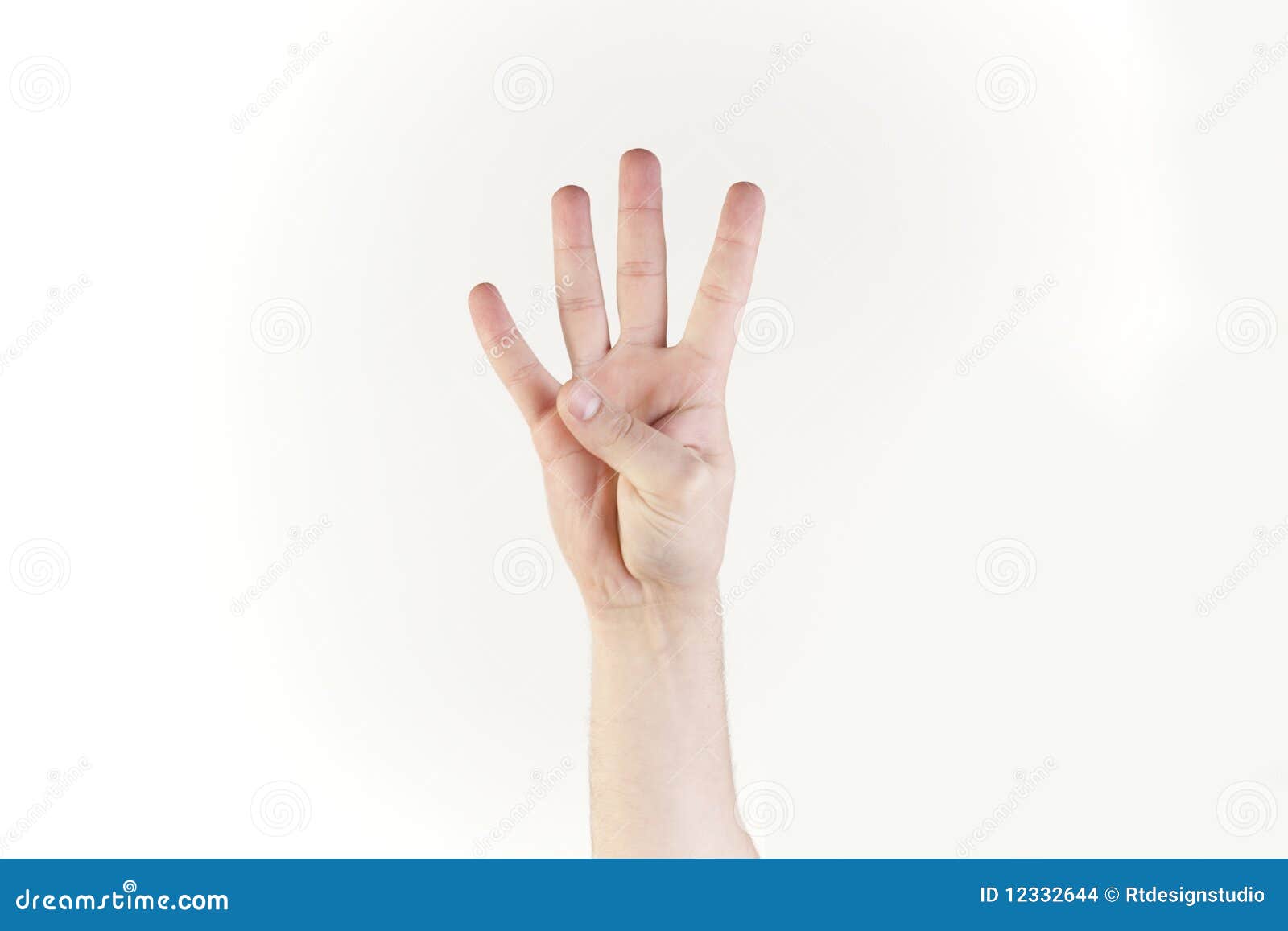 Counting four gesture stock photo. Image of gesture, showing - 12332644