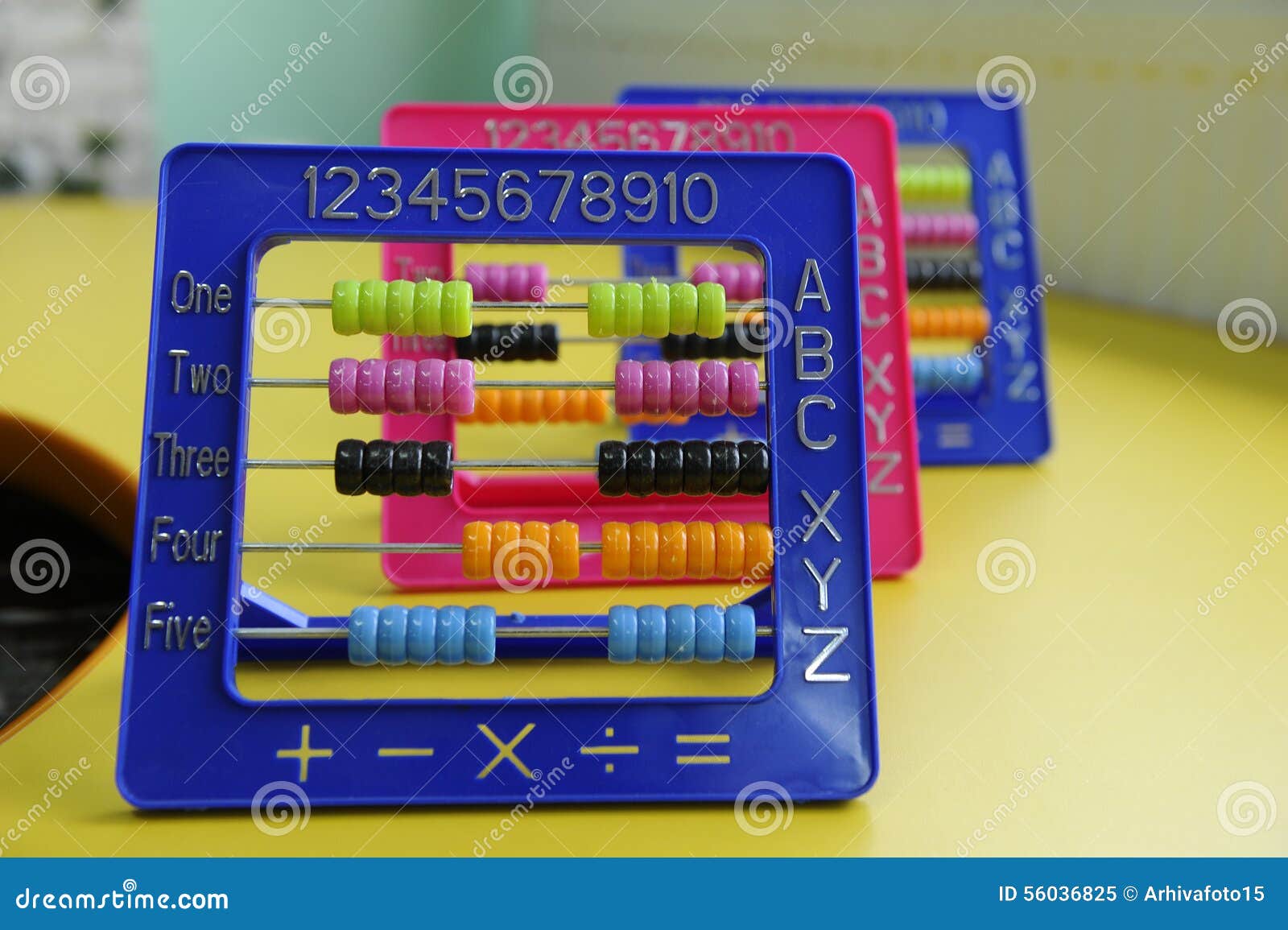 Counting frame stock image. Image of colorful, childhood - 56036825