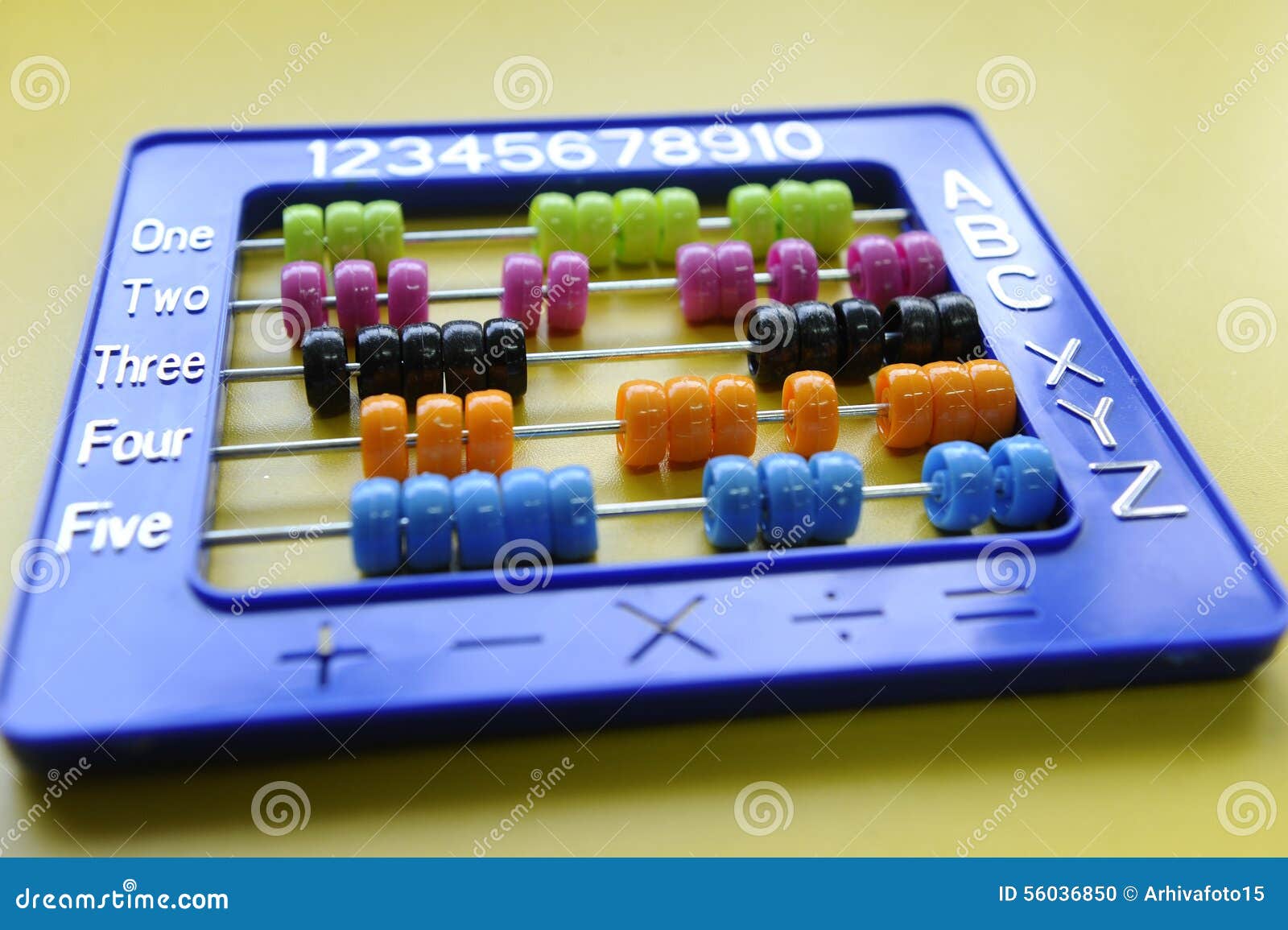 Counting frame stock photo. Image of yellow, beads, calculations - 56036850