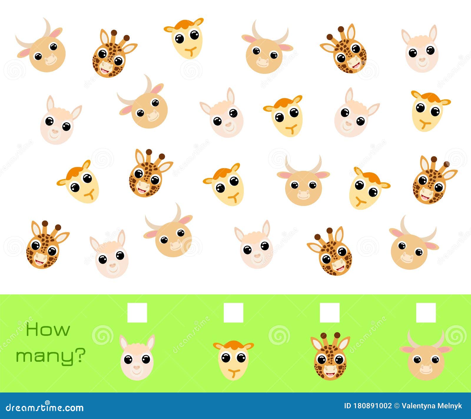 Counting Game for Children with Pictures. Educational Game for ...