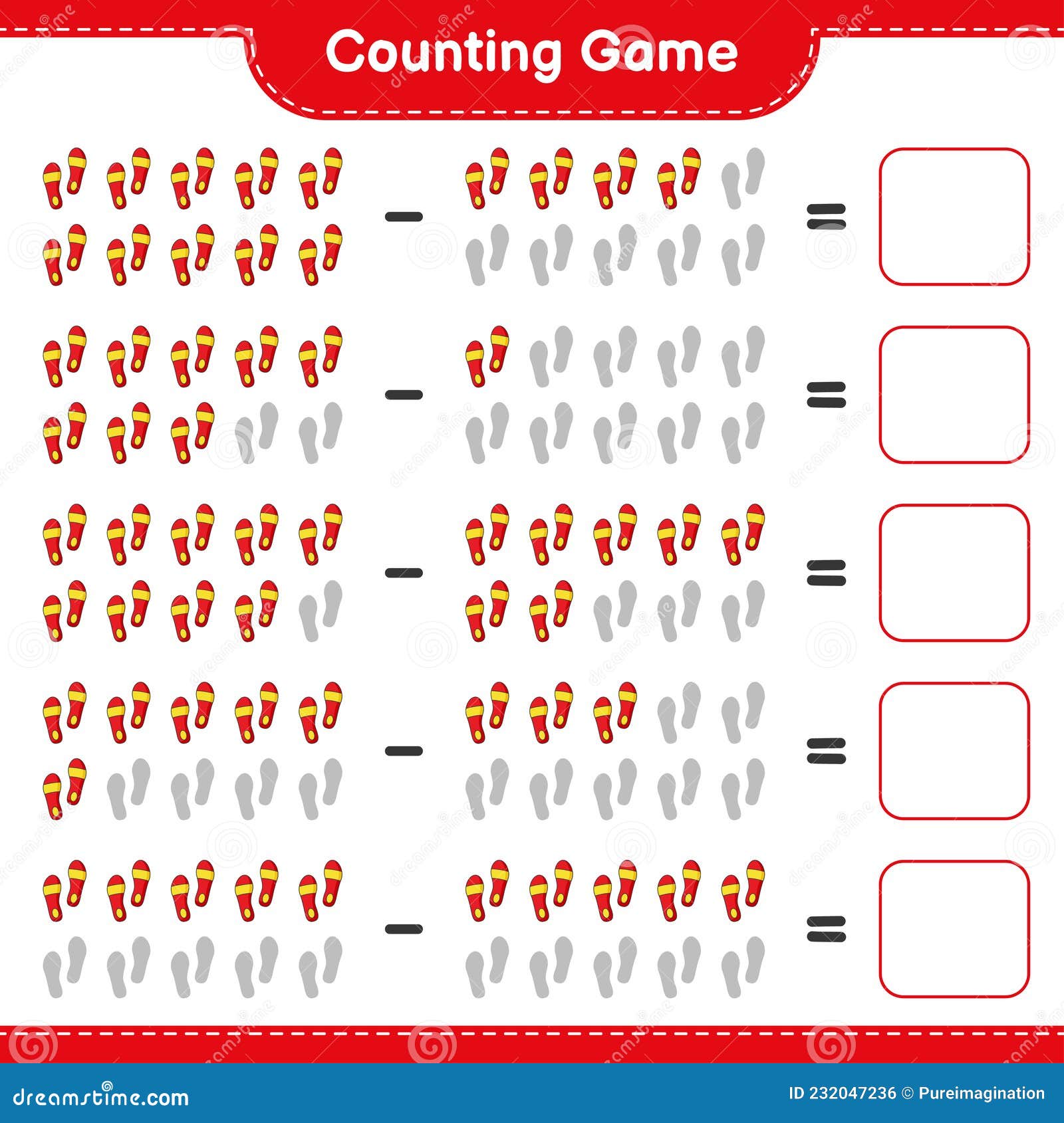 Counting Game, Count the Number of Flip Flop and Write the Result ...