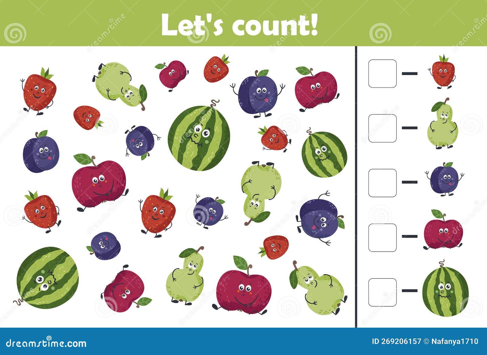 Counting Game for Kids, Allows You To Master Math Counting. Printable ...