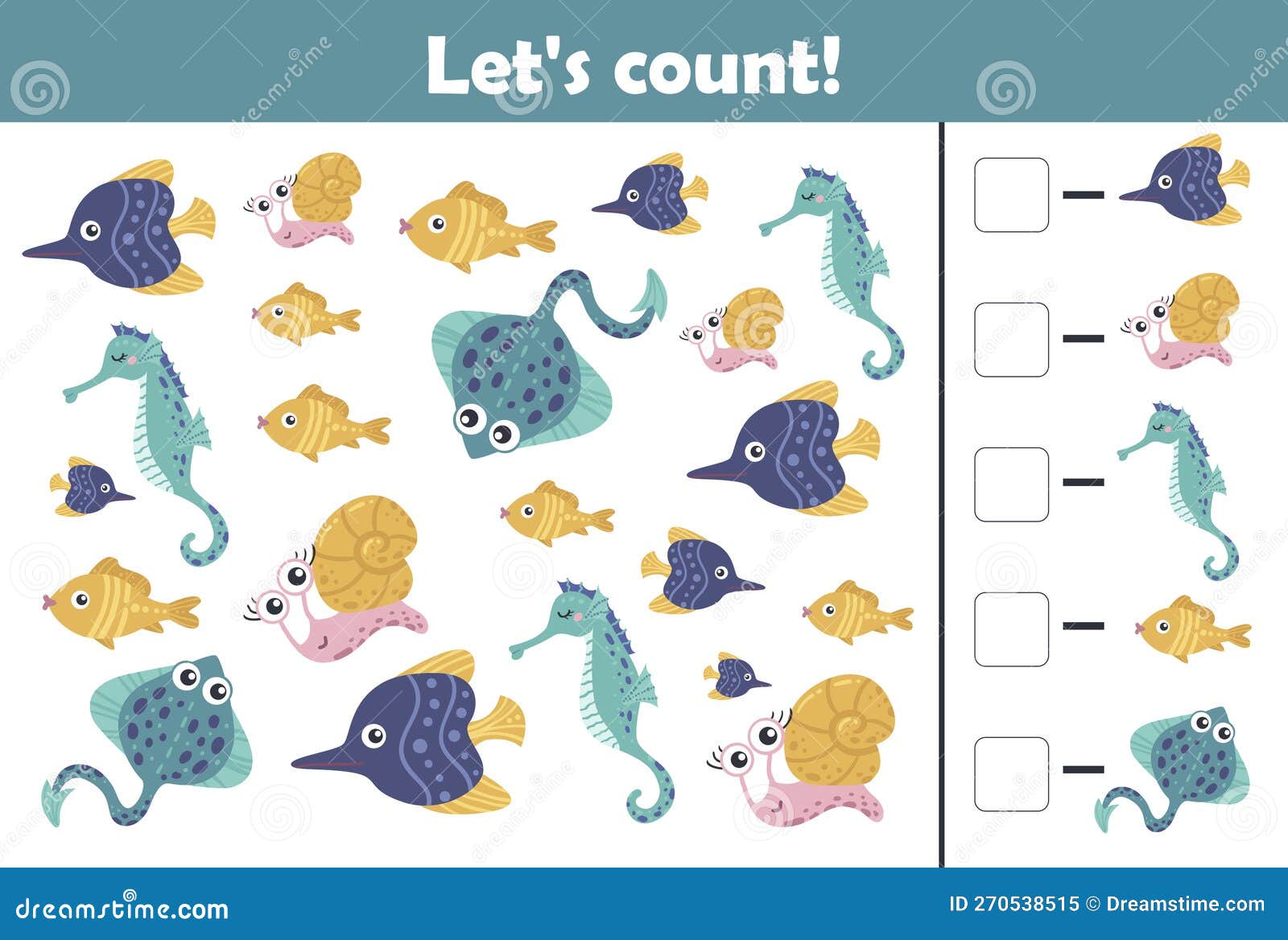 Counting Game for Kids, Allows You To Master Math Counting. Printable ...