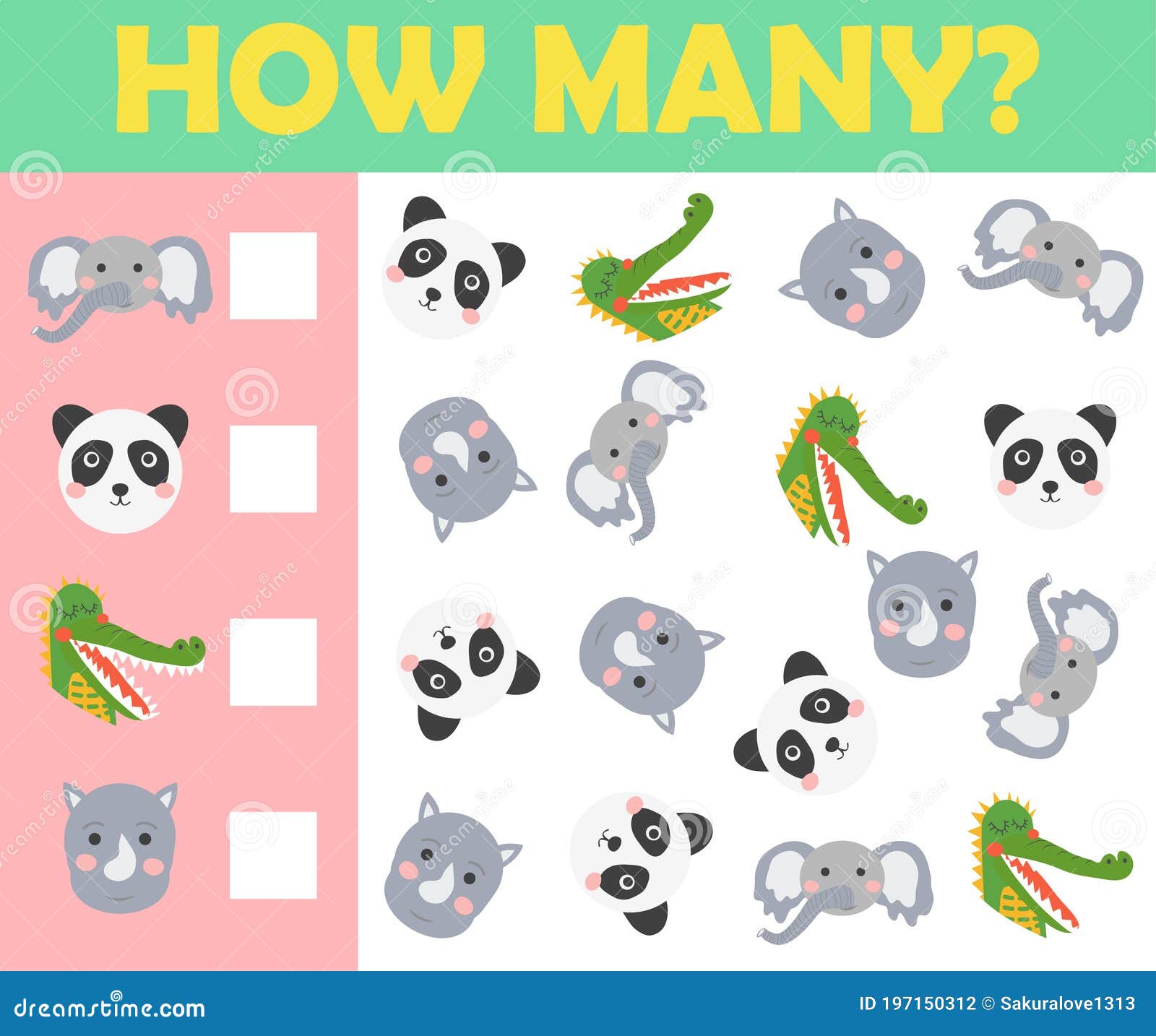 Counting. Game for Preschool Children. Educational a Mathematical Game ...