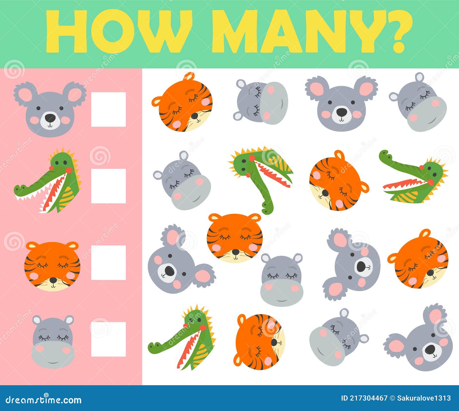 Counting. Game for Preschool Children. Educational a Mathematical Game ...