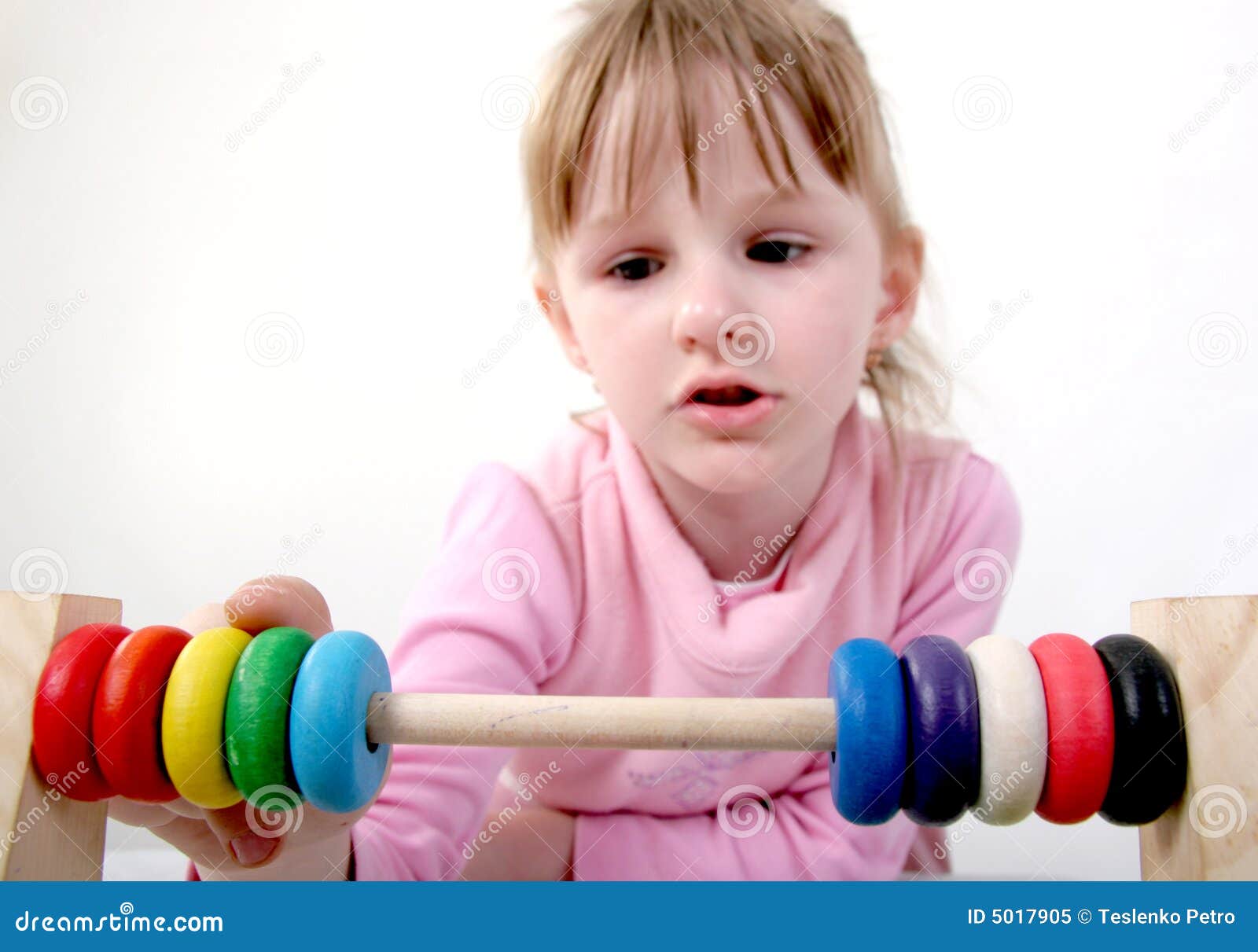 Counting girl stock image. Image of cute, learning, human - 5017905