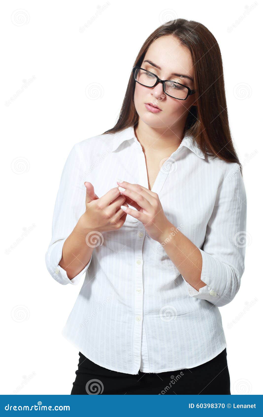 Counting on hands stock photo. Image of girl, long, human - 60398370
