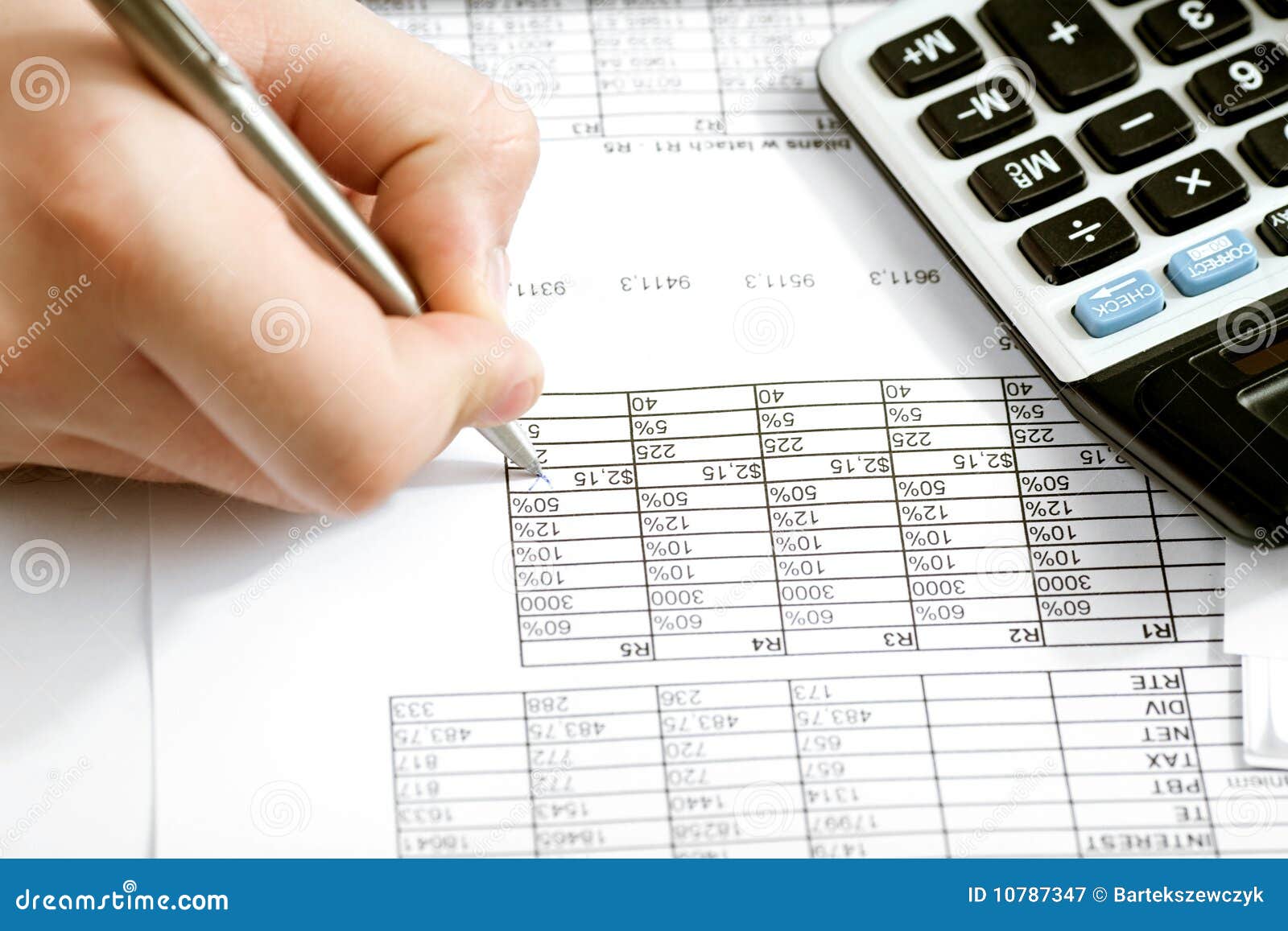 Counting Income on Calculator Stock Image - Image of keypad, occupation ...