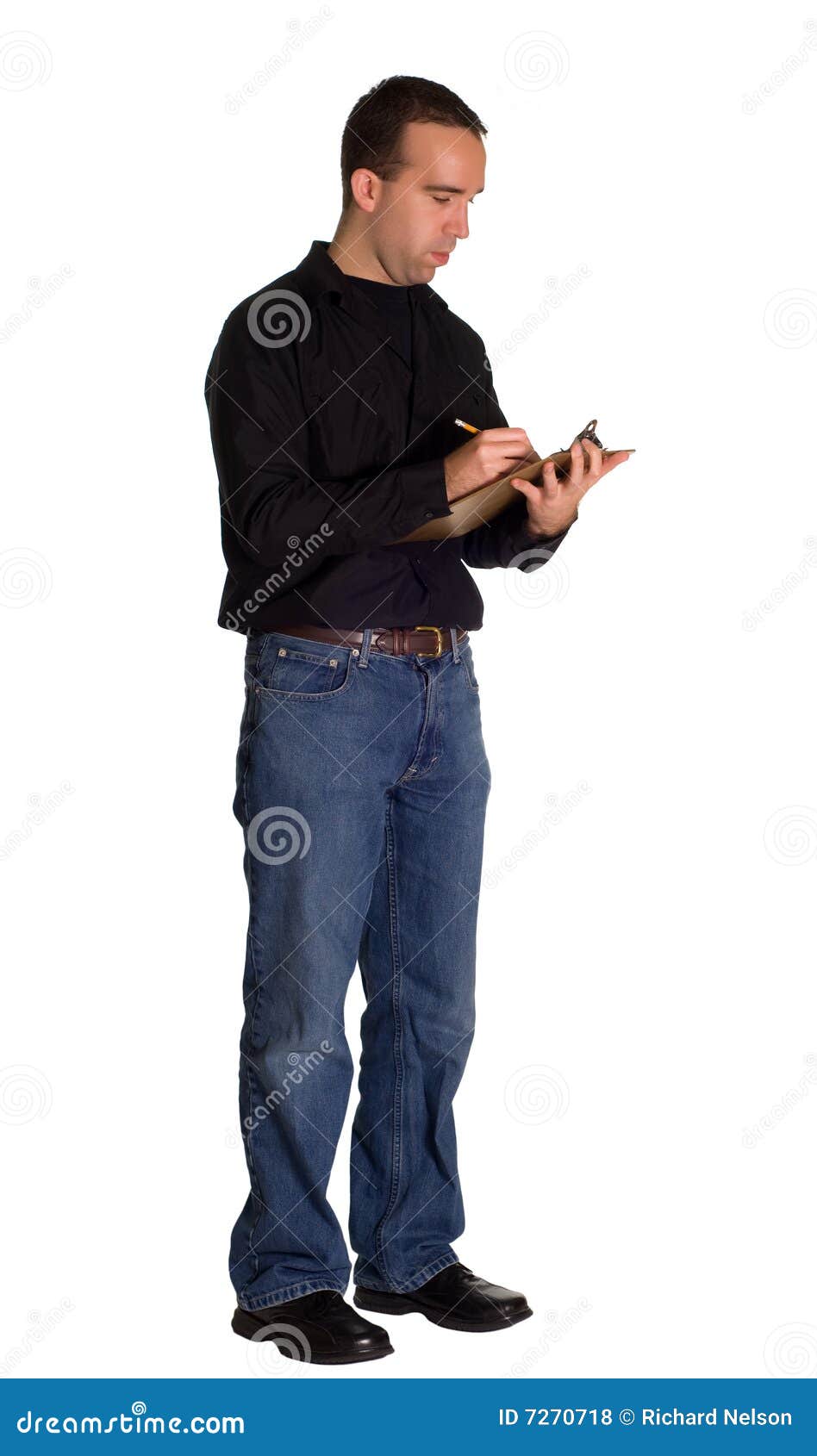 Counting Inventory stock photo. Image of person, white - 7270718