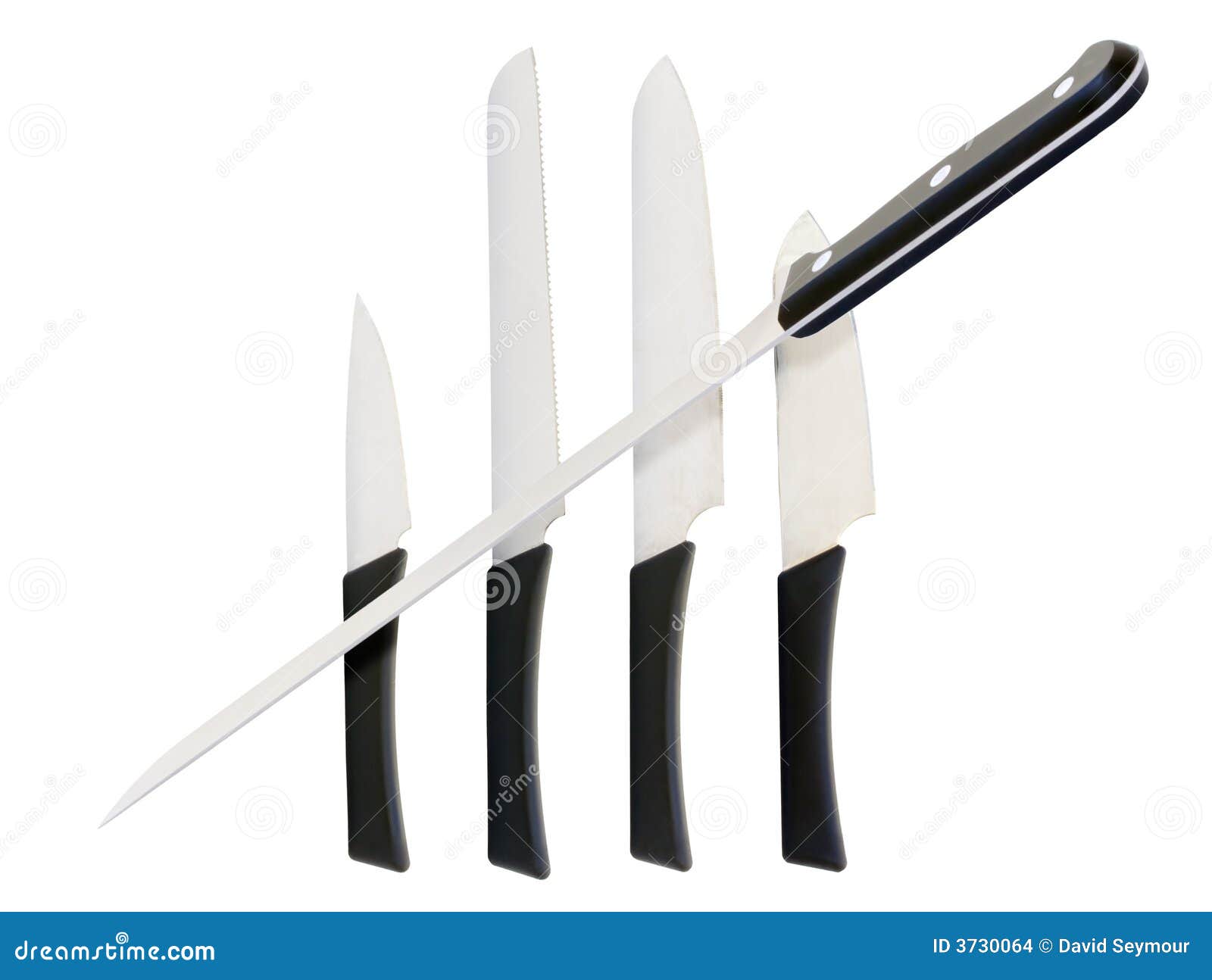 Counting with knives: Five stock photo. Image of black - 3730064