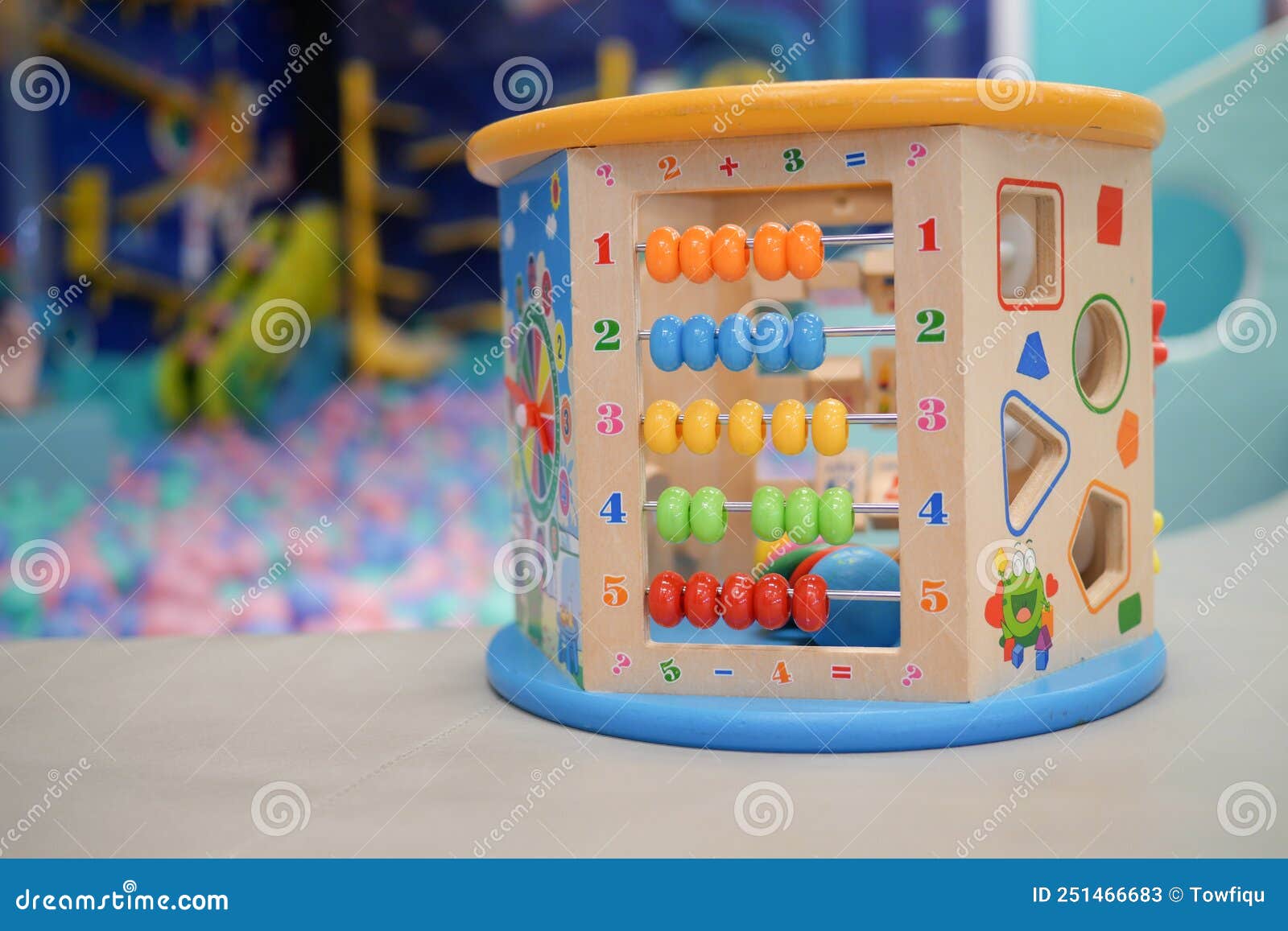Counting Math Learning Toy on Table Stock Image - Image of accounting ...