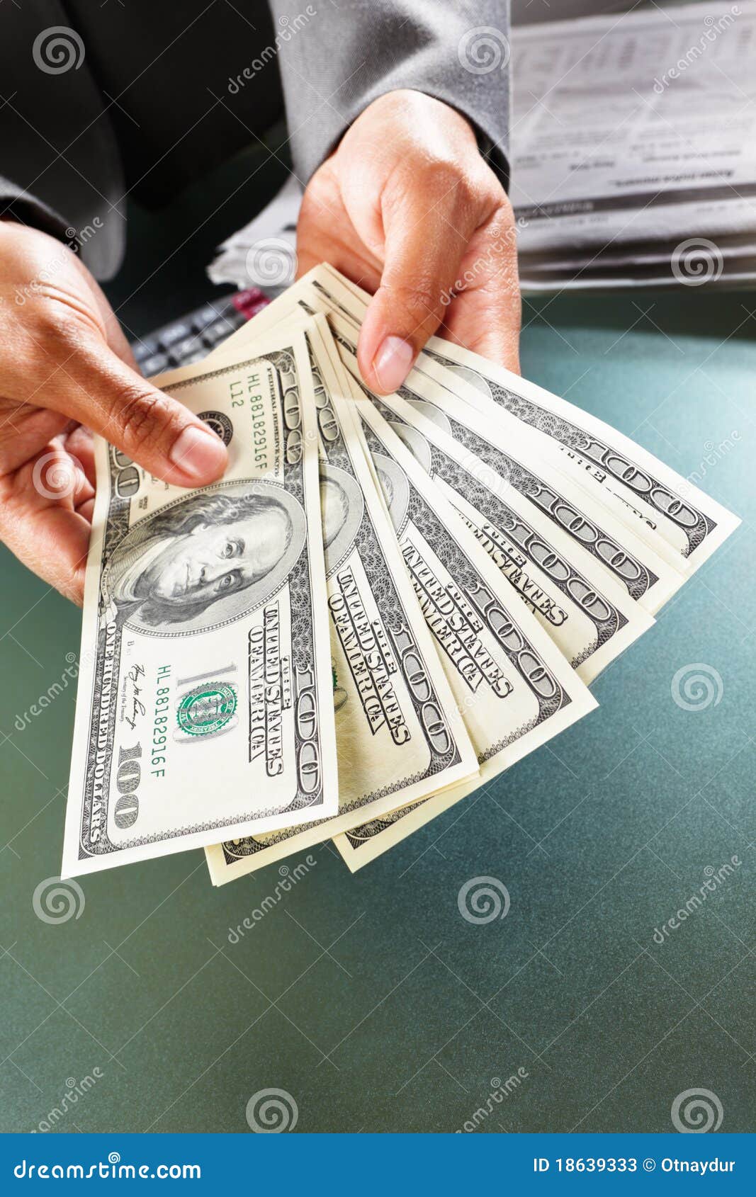 Counting money stock image. Image of money, economic - 18639333