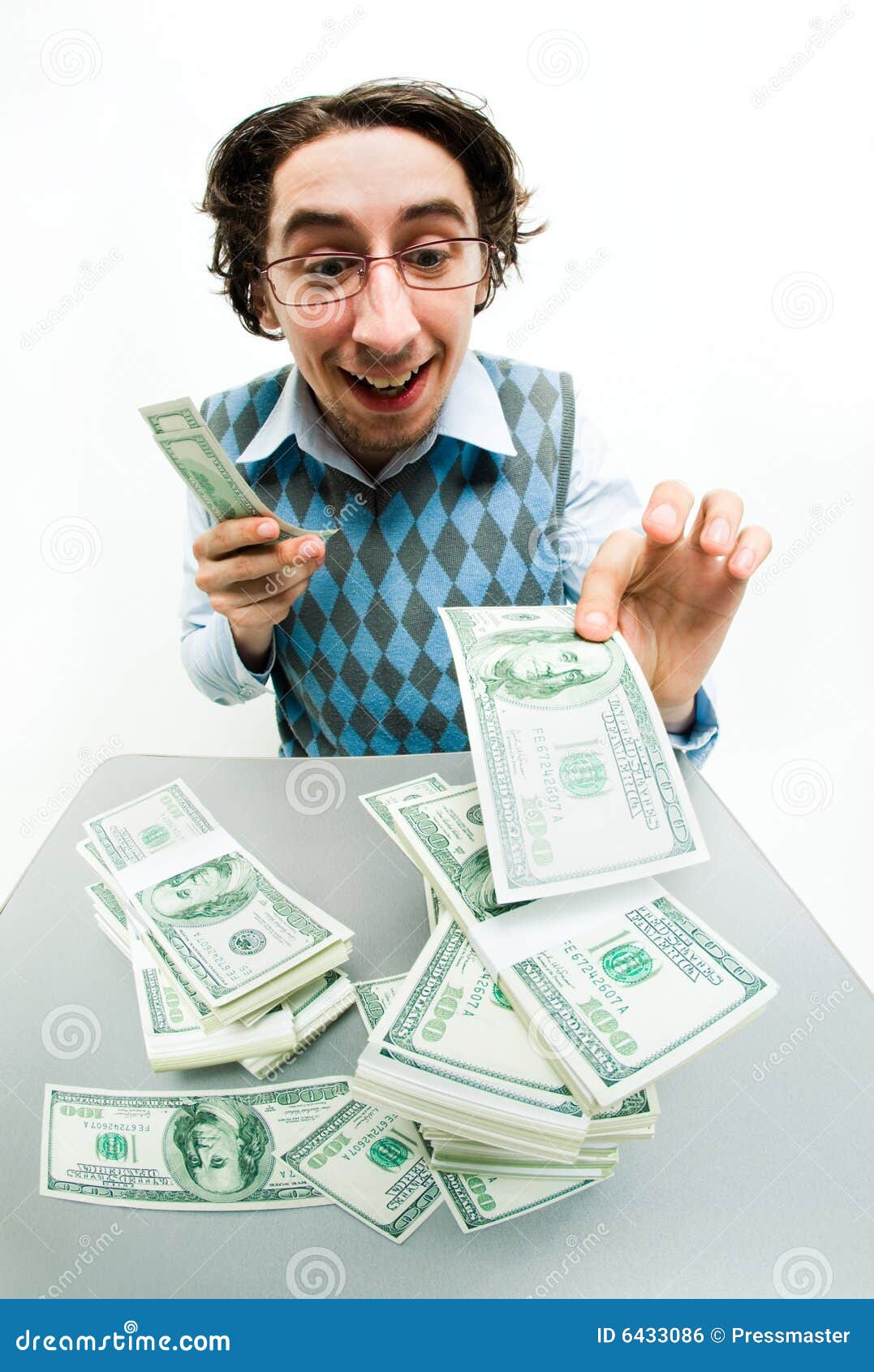 Counting money stock photo. Image of income, cheerful - 6433086